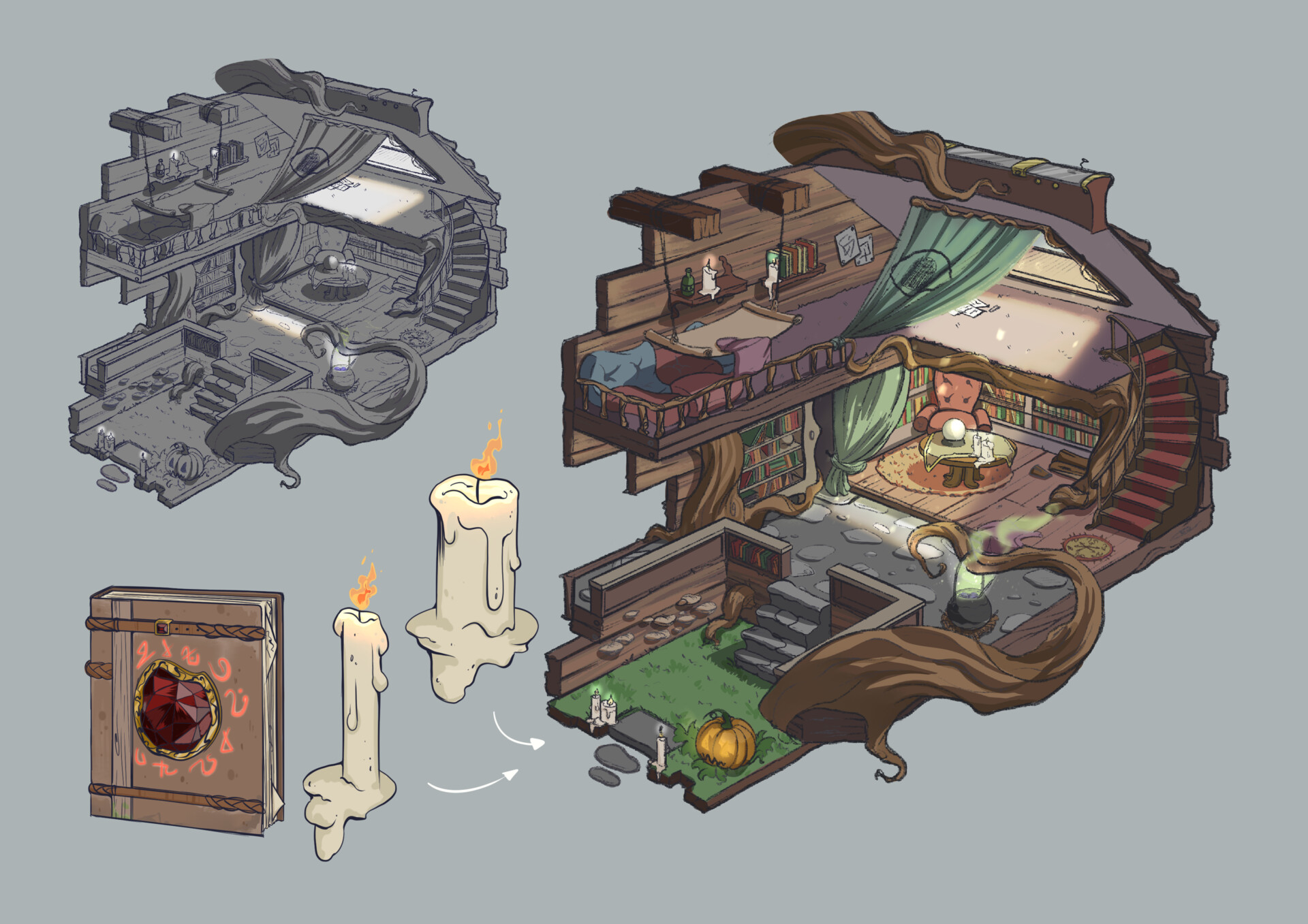 ArtStation - Witch house concept