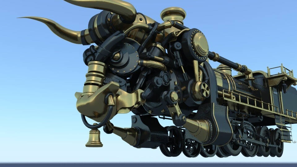 ArtStation - steam Train (Concept Art)