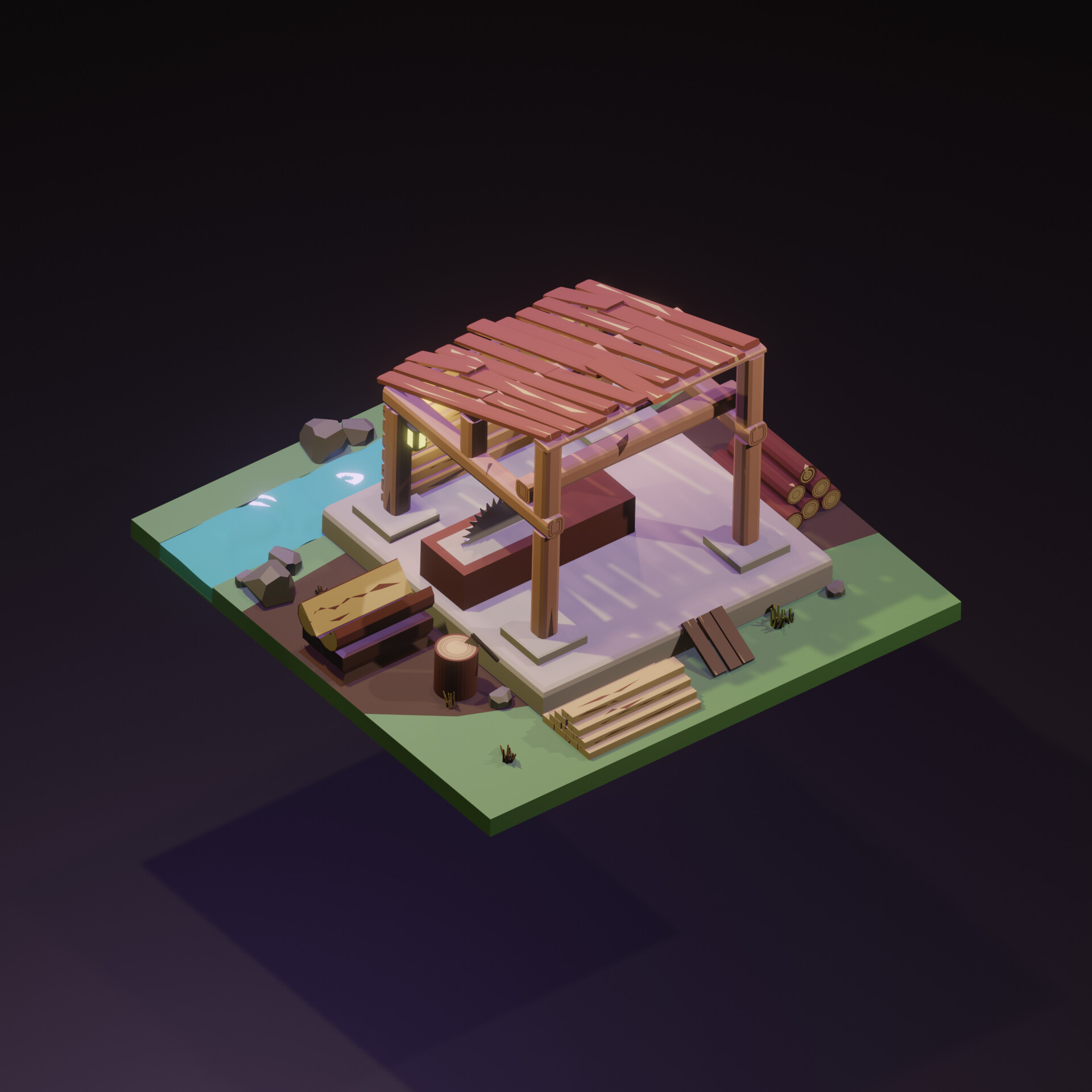 ArtStation - Lumber mill