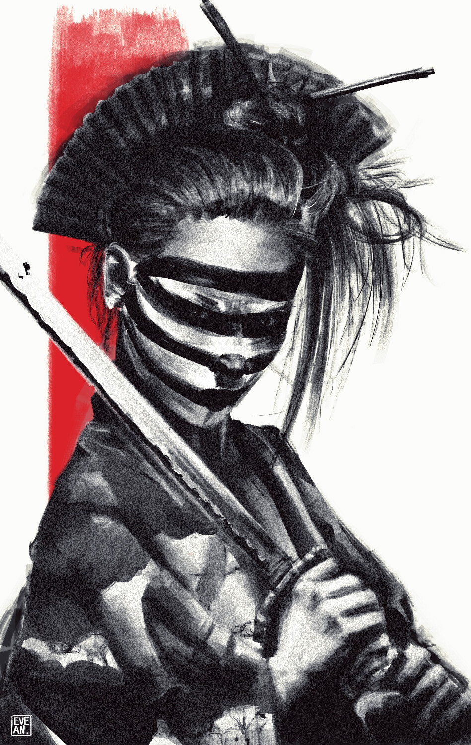 ArtStation - Samurai girl • Photo study