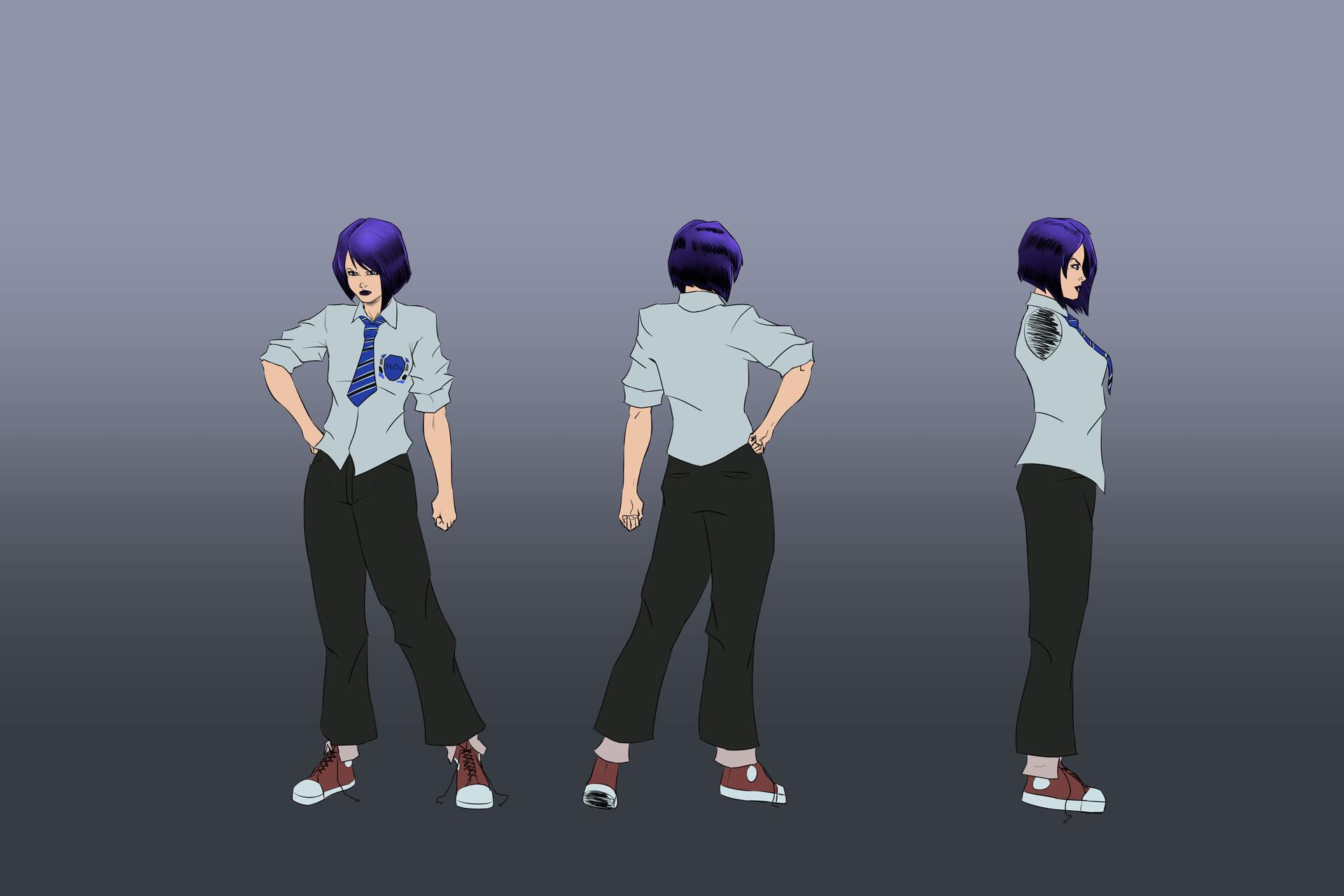 DStevensArt - Andi Benton Character Art Sheets