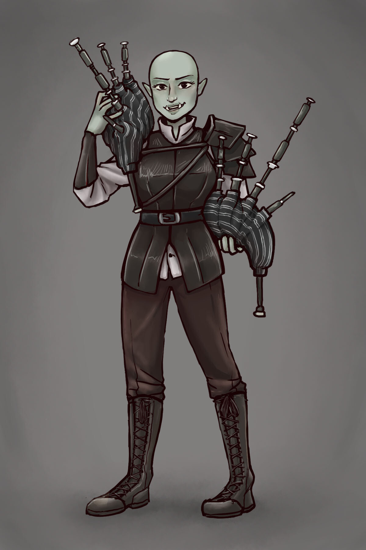 ArtStation - Half-Orc Bard Character Design