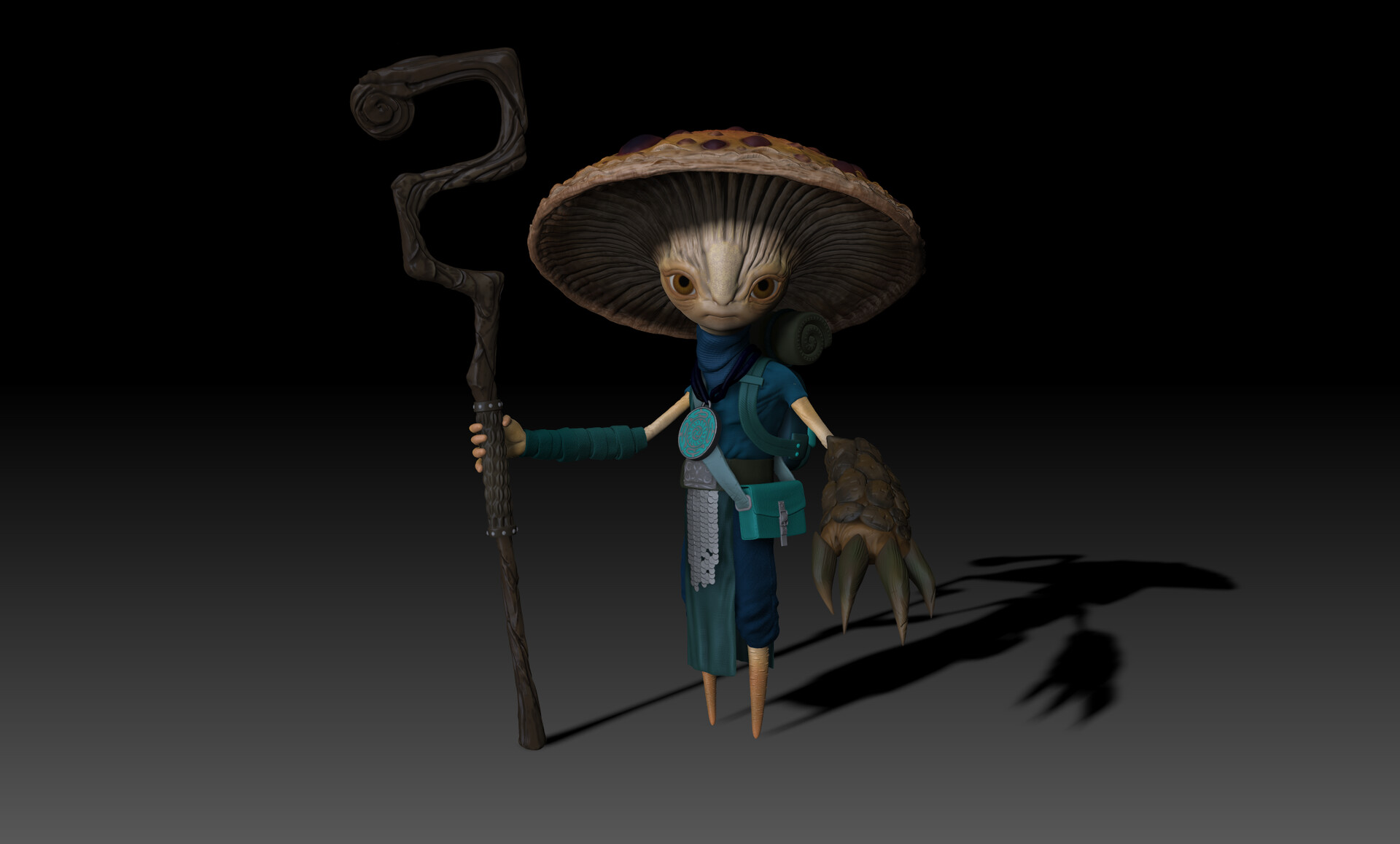 ArtStation - MUSHROOM ZEN CREATURE