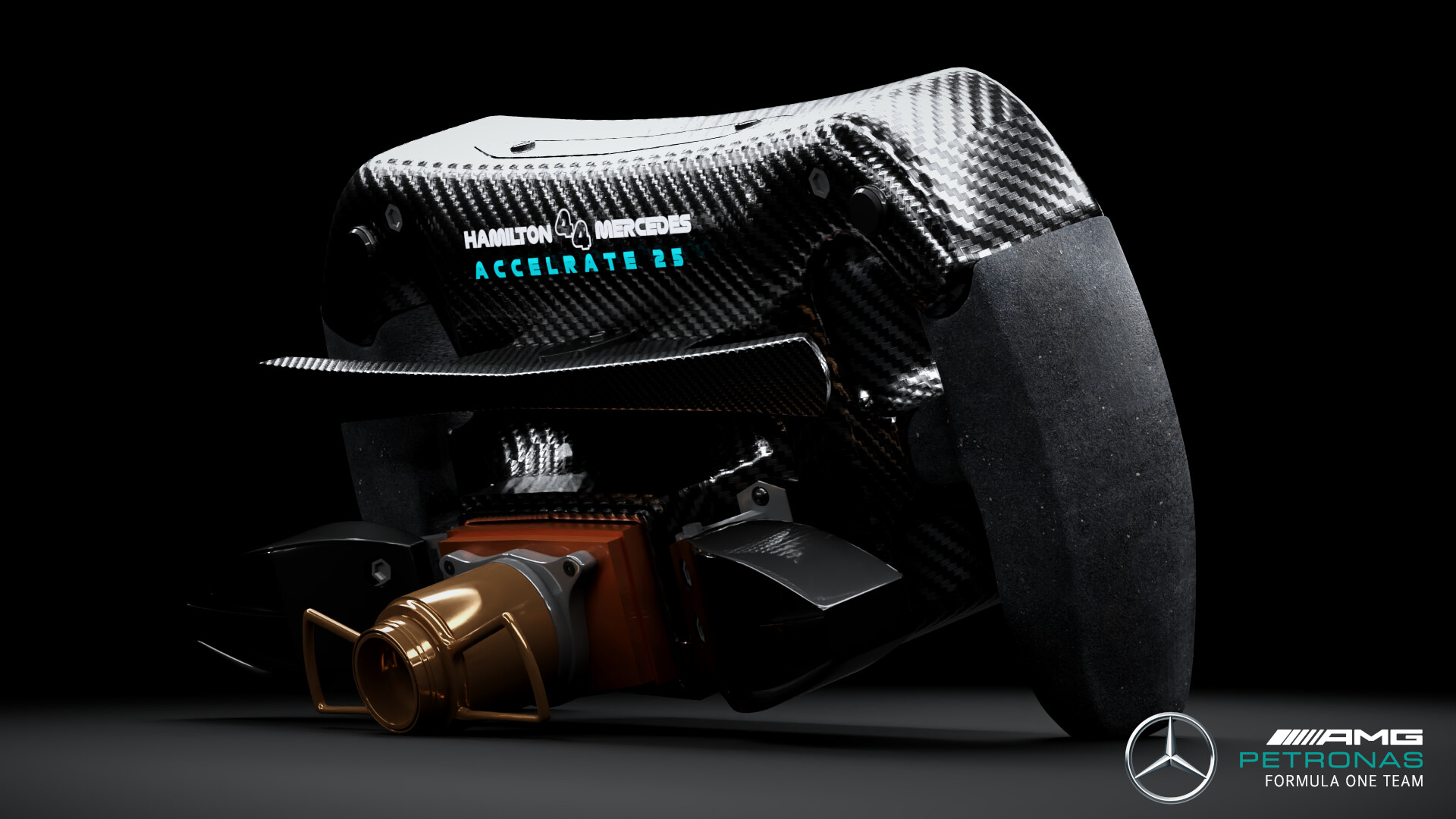 Adrian Znosko - Lewis Hamilton F1 Mercedes STEERING WHEEL