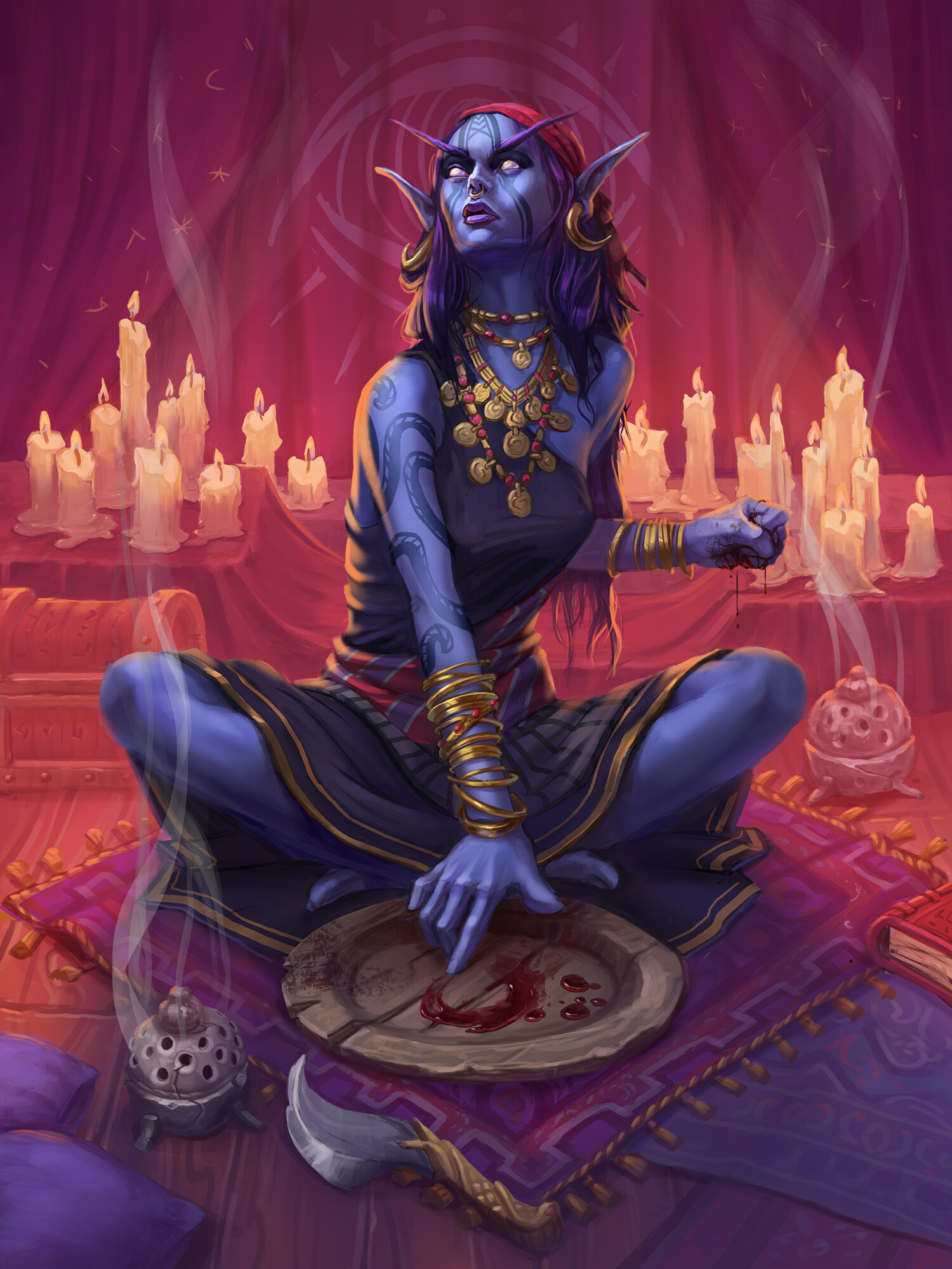 ArtStation - Dark Elf Oracle