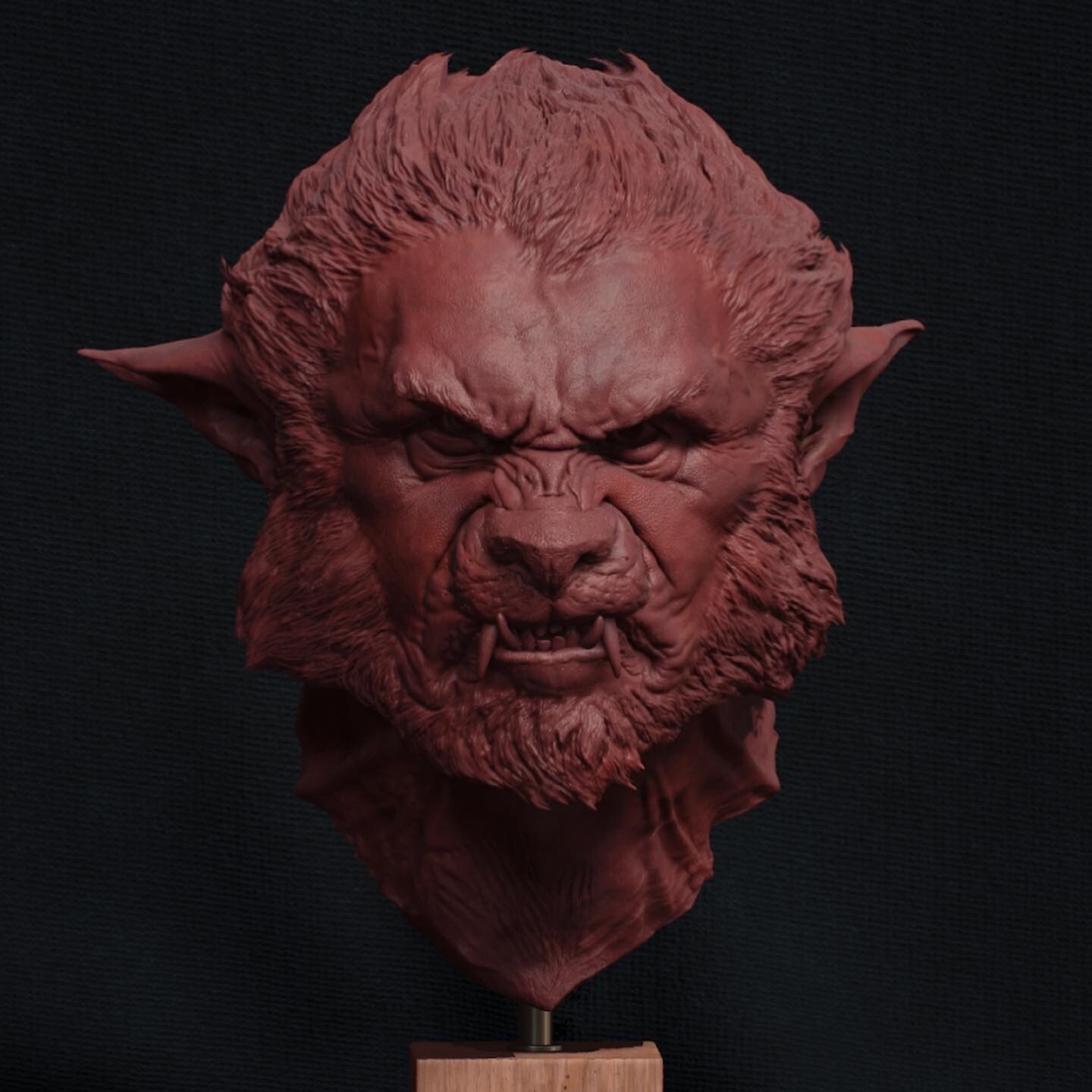 ArtStation - Werewolf Bust