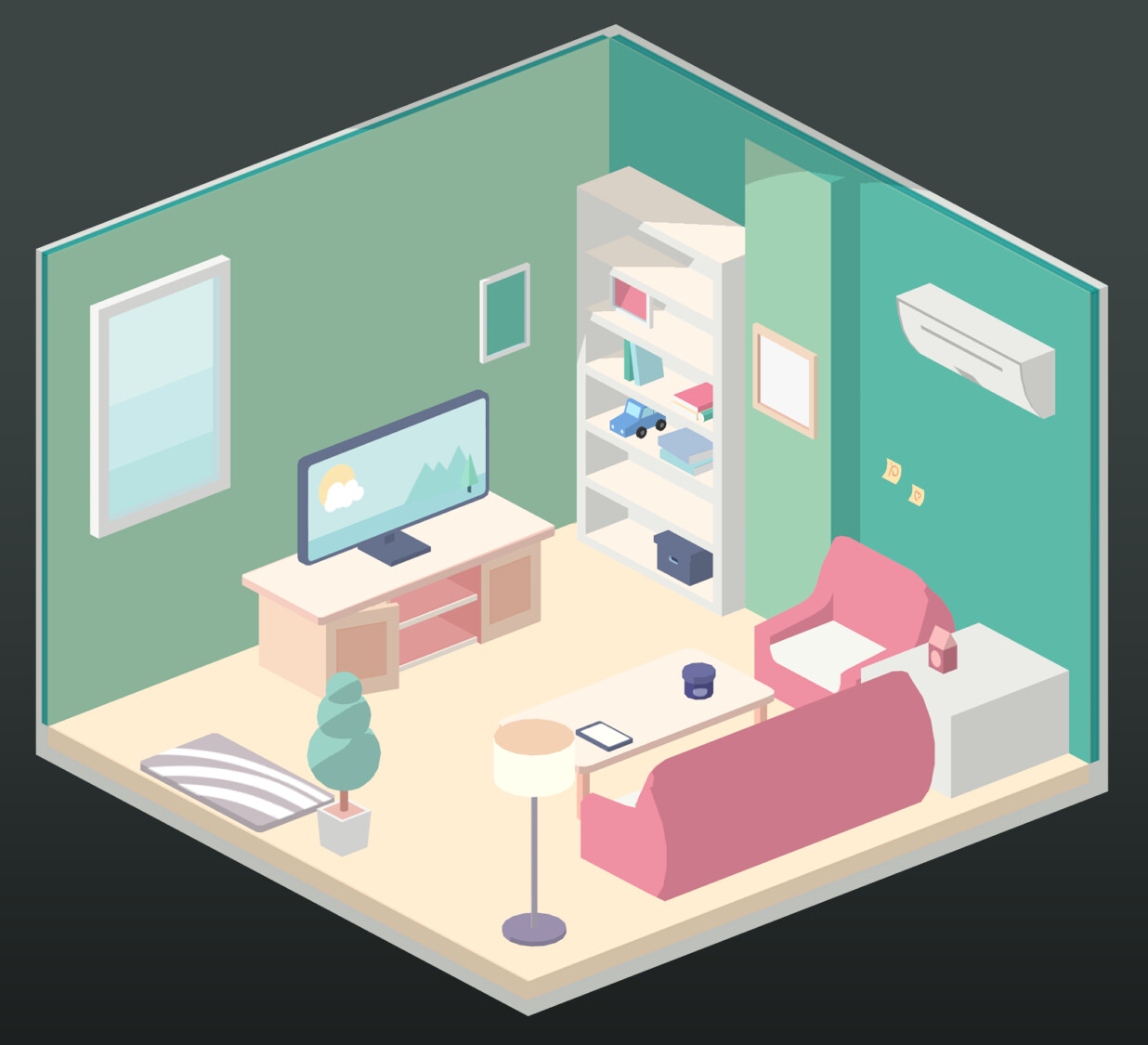 ArtStation - Living room