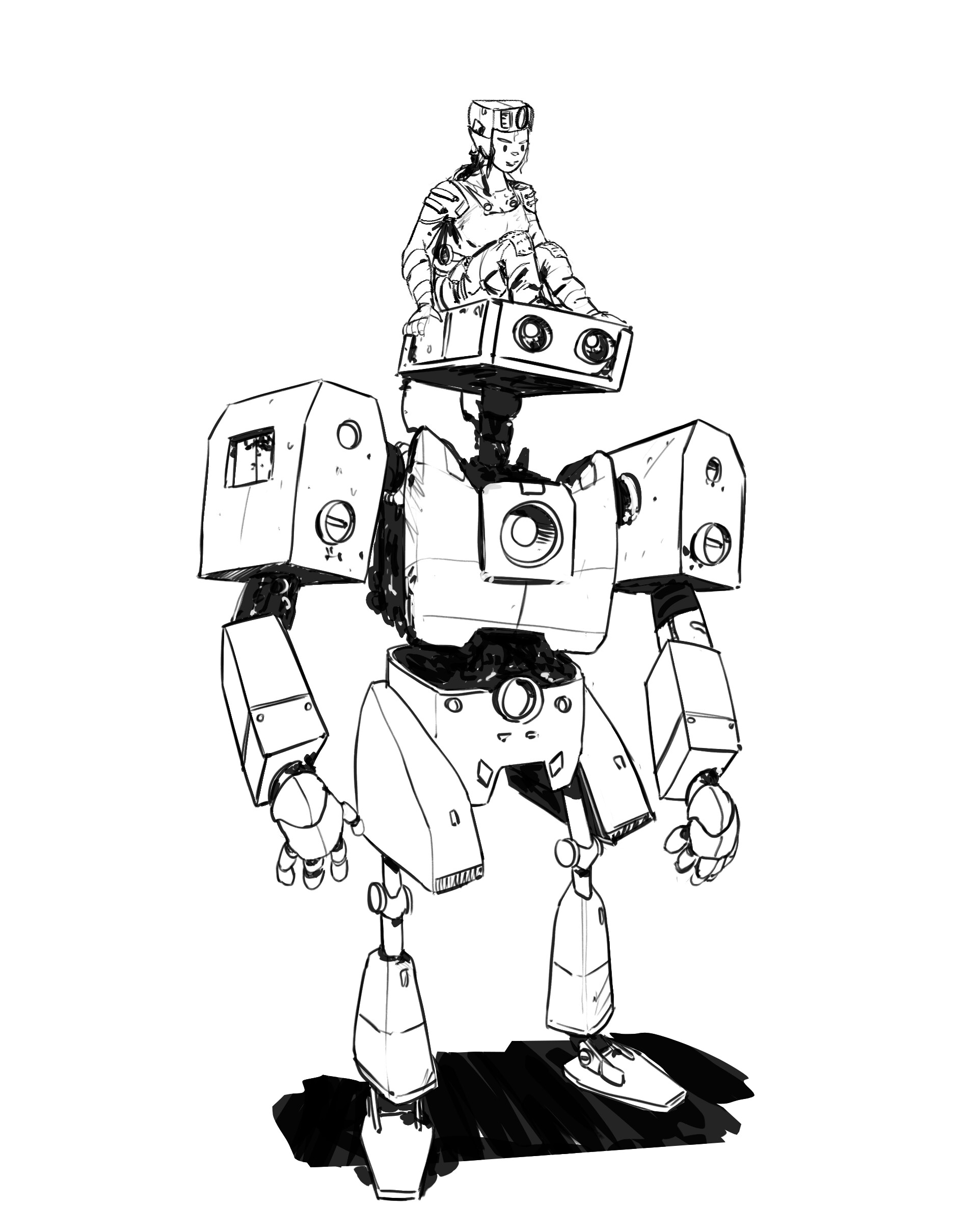 ArtStation - Robot sketches