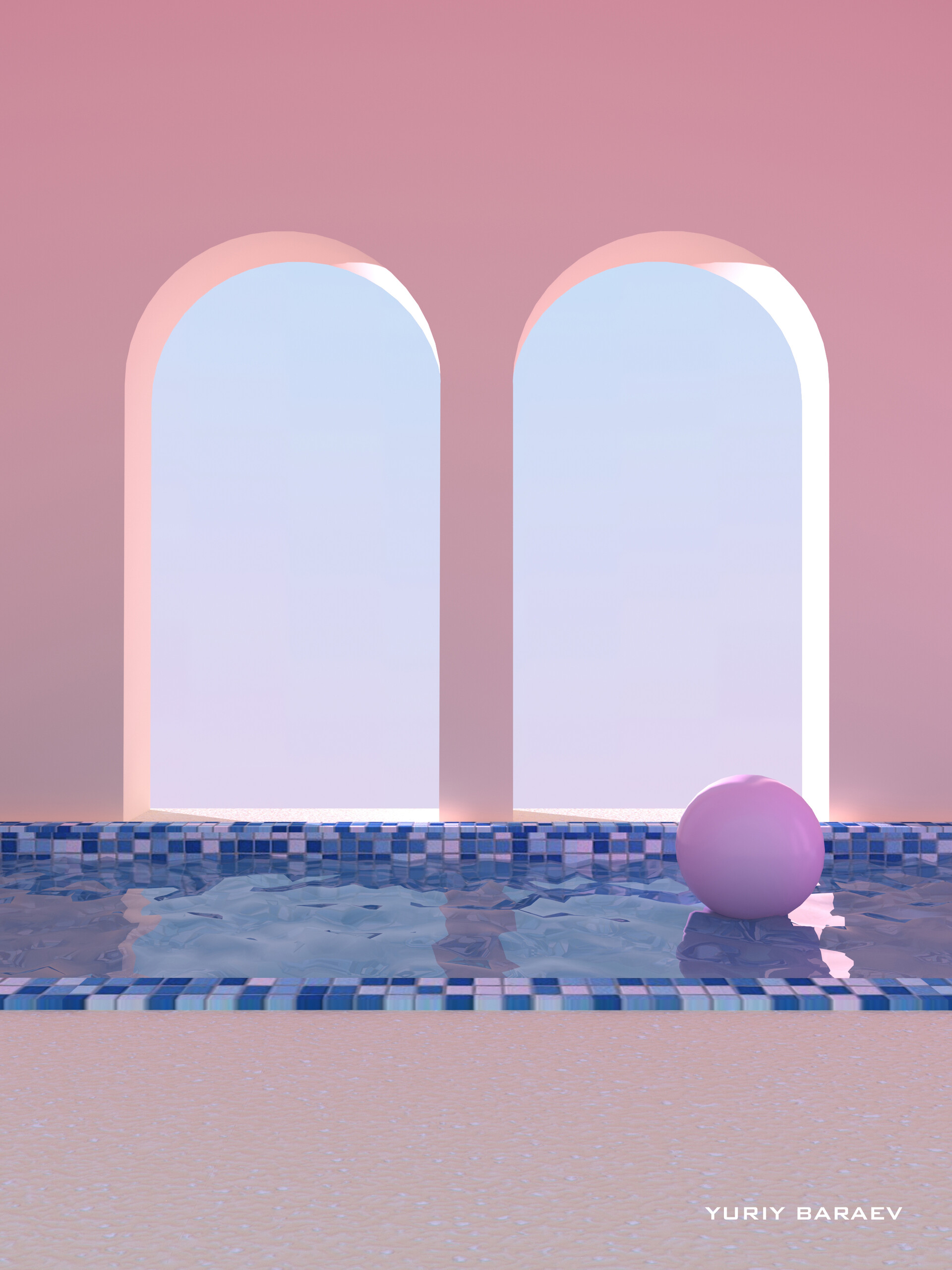 ArtStation - Pool exterior