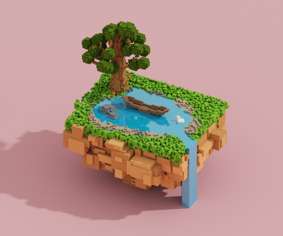 ArtStation - Floating island