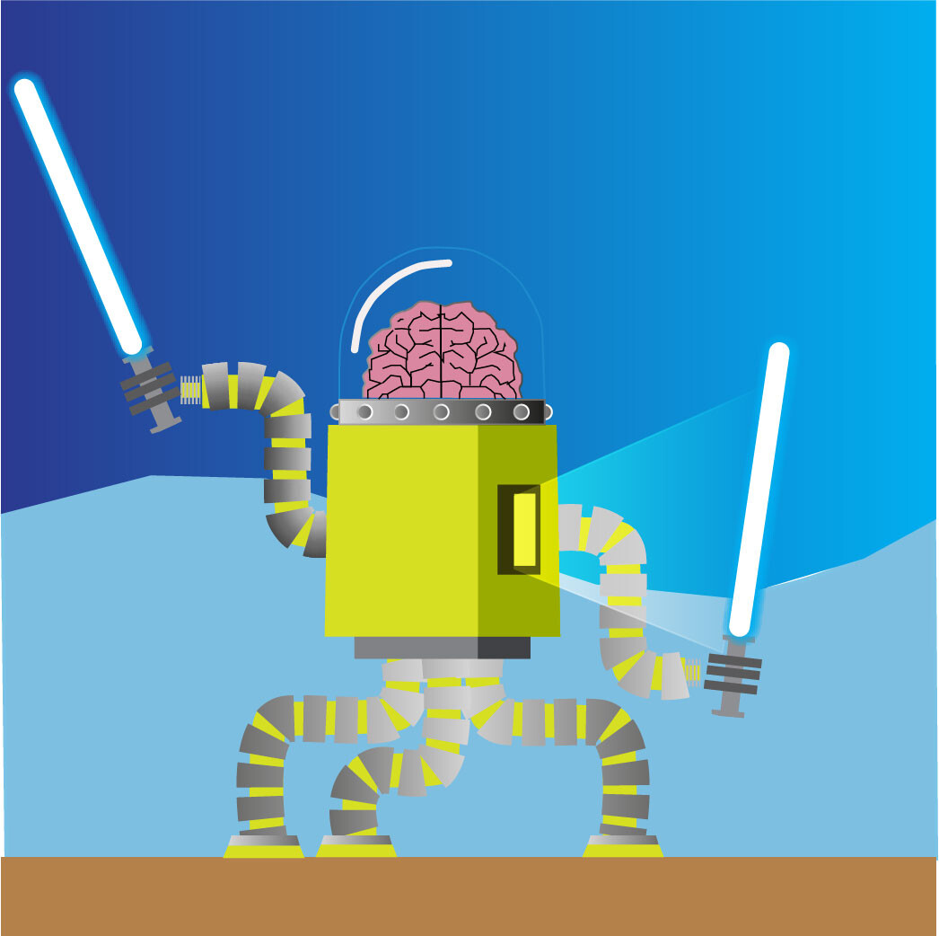 ArtStation - Fan Art Robô Alien 2D