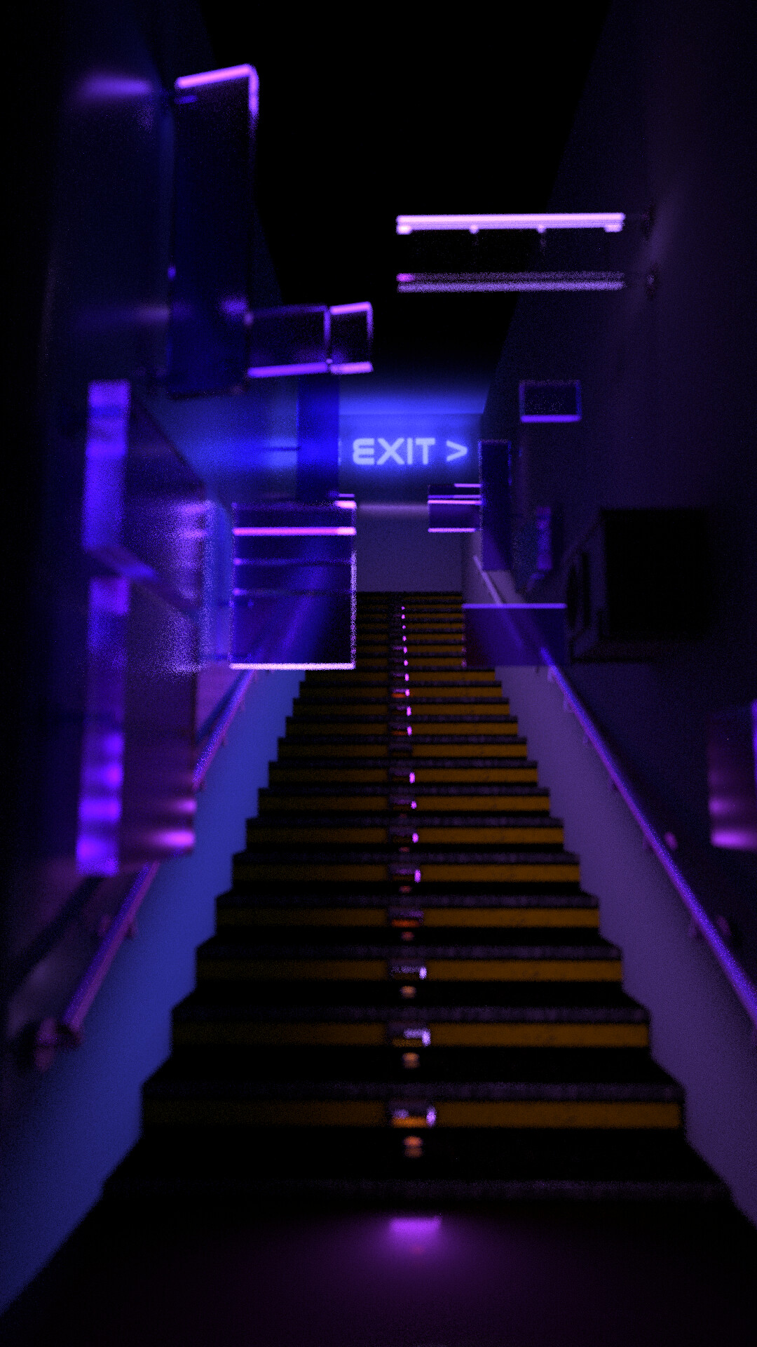 ArtStation - Cyberpunk Stairs
