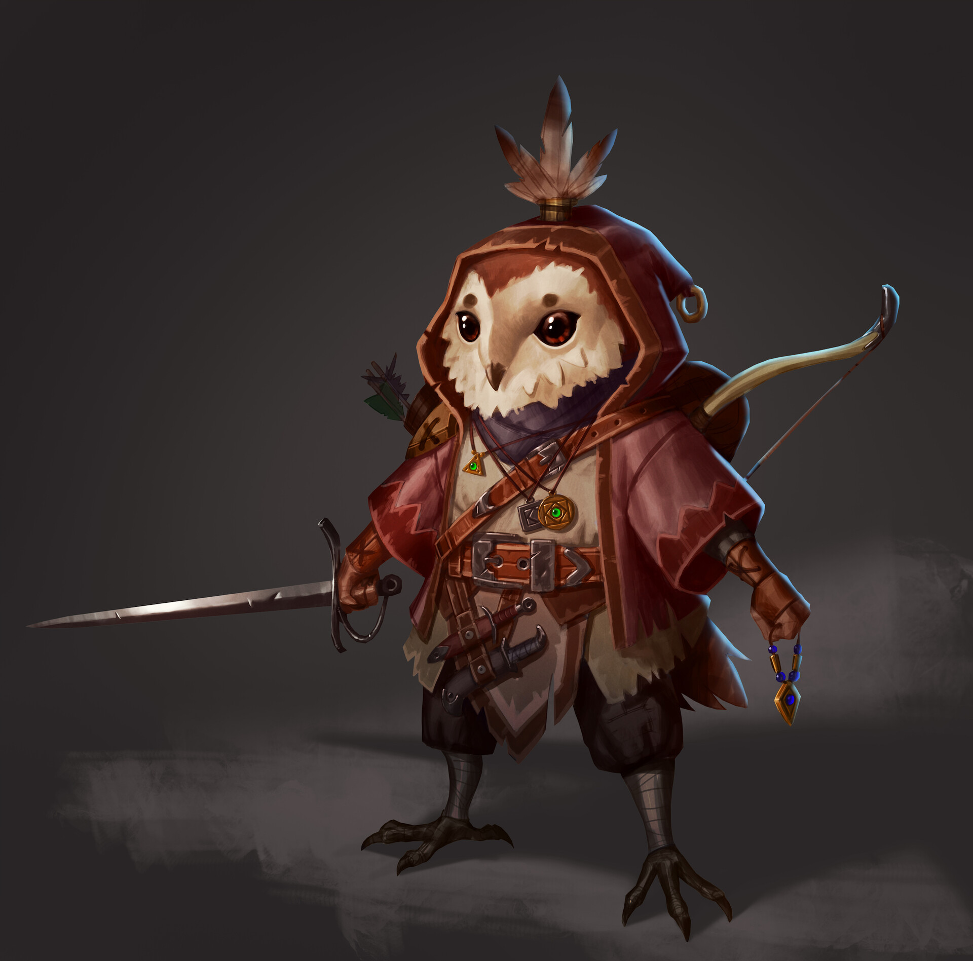 ArtStation - Heckle, Child Owlin Rogue - Commission