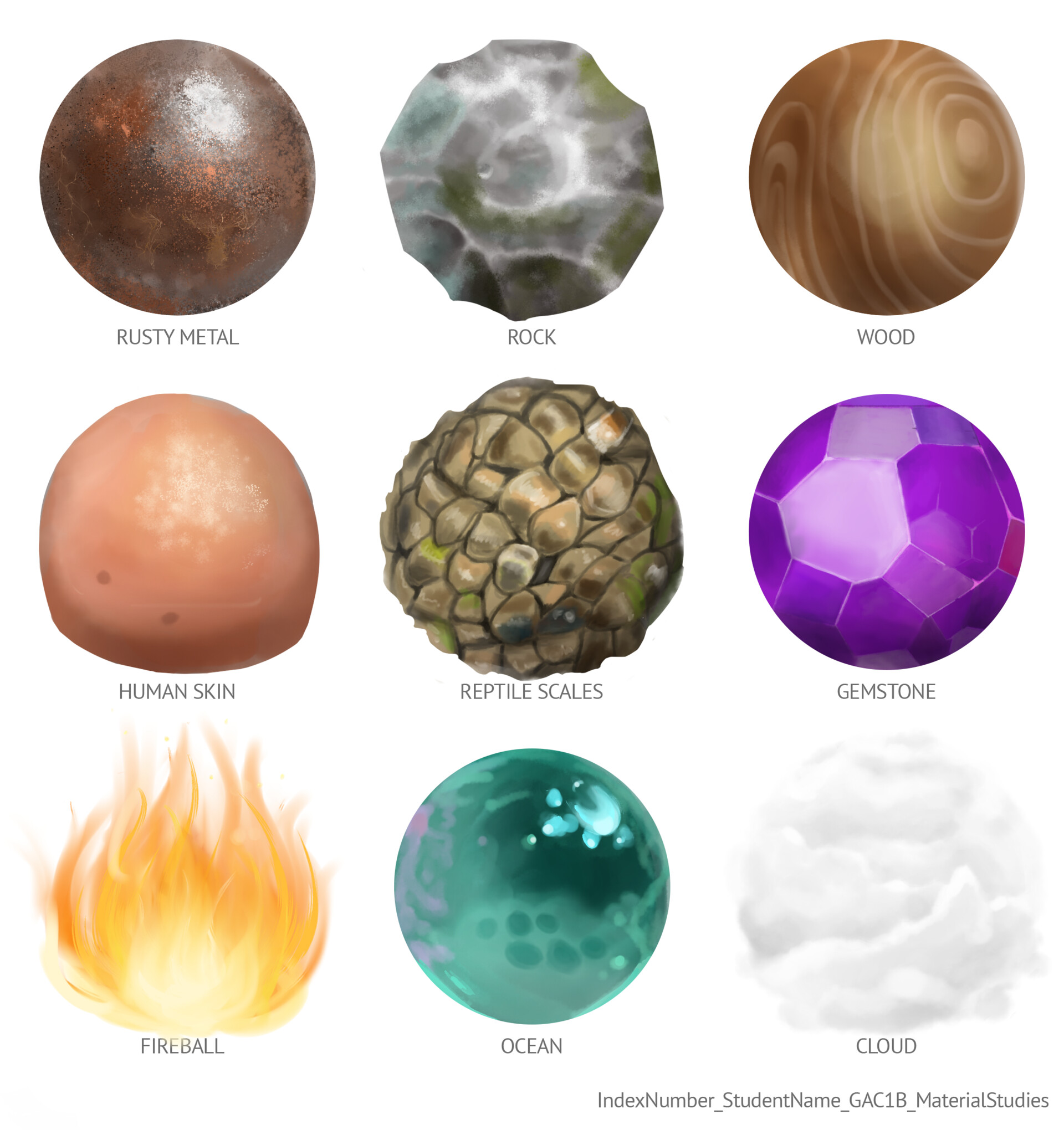 ArtStation - Basic Material Study