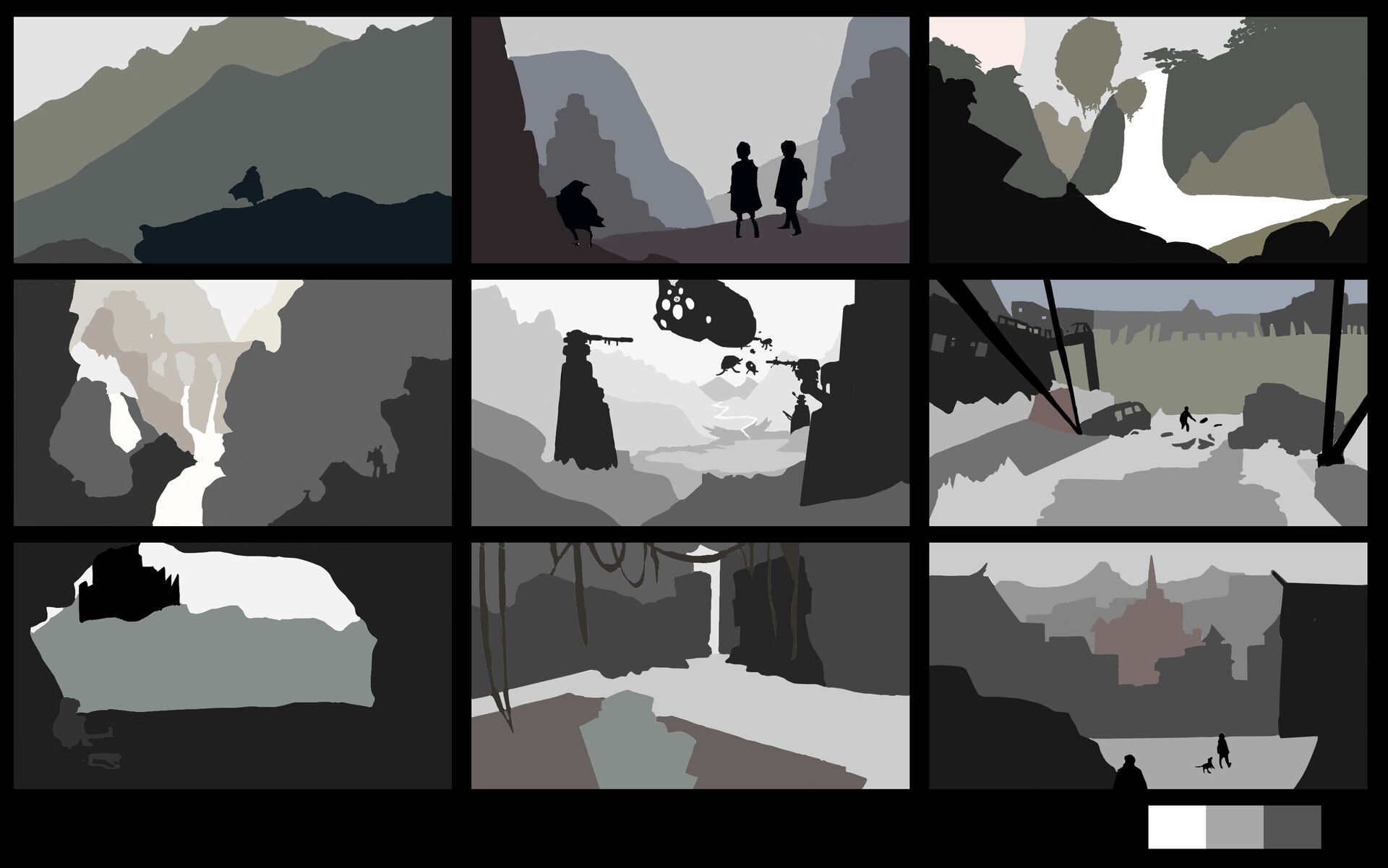 ArtStation - Environmental Thumbnail Sketch Practice