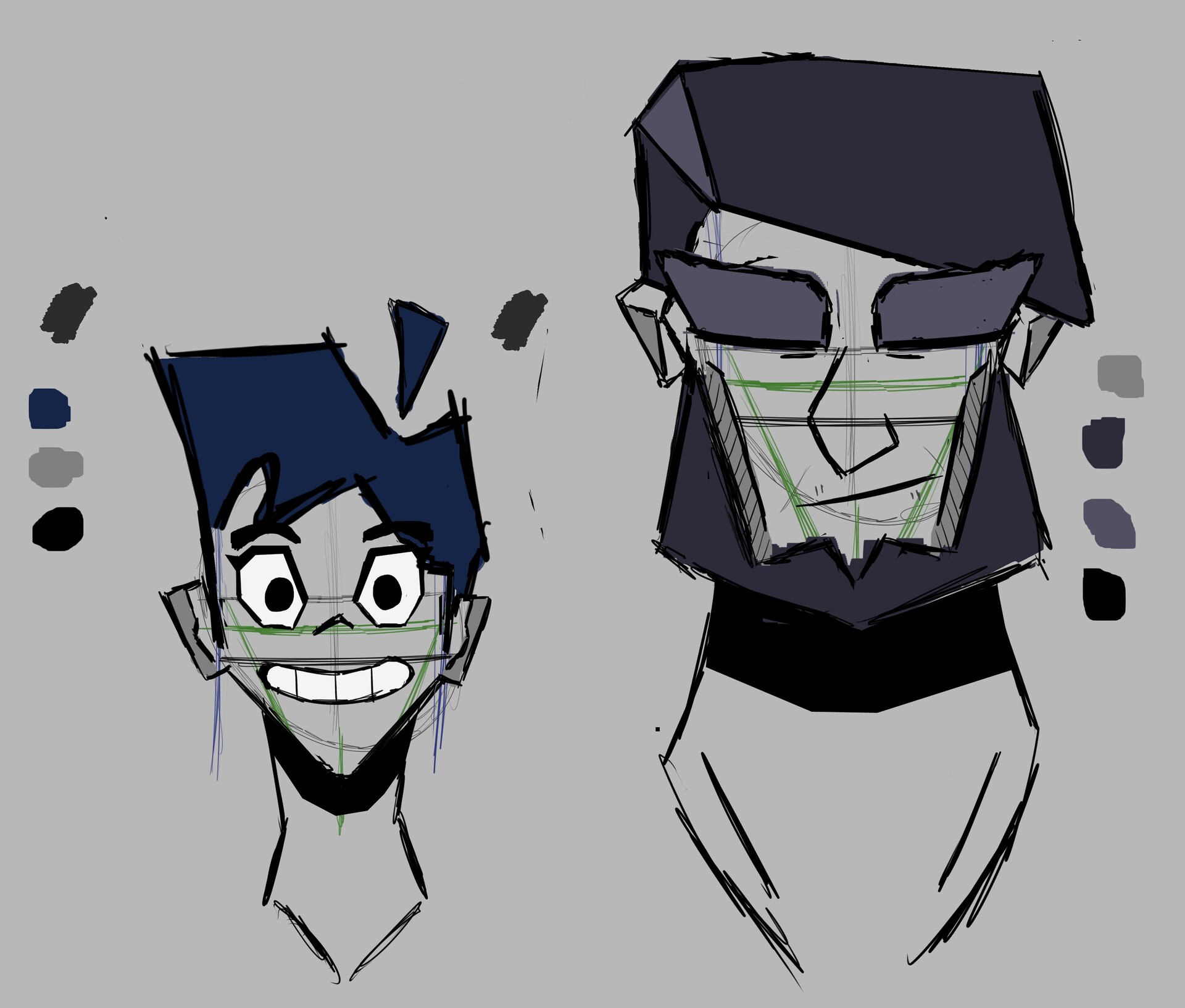 ArtStation - Heads in progress