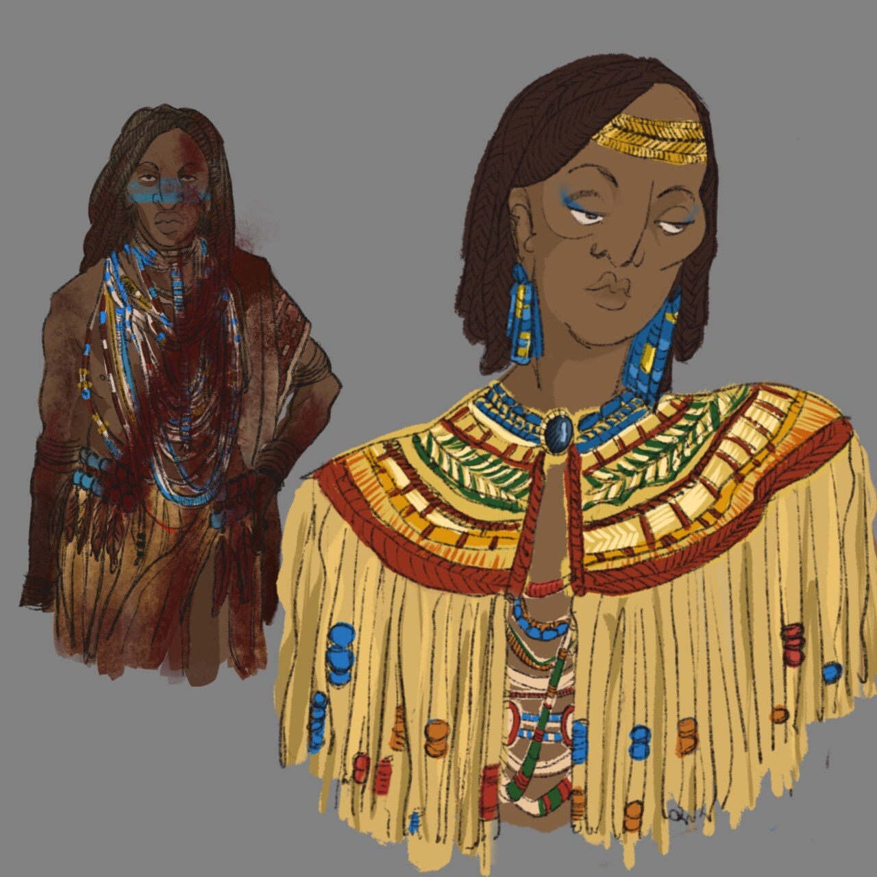 ArtStation - Ancient Historical Fiction - Character Dev