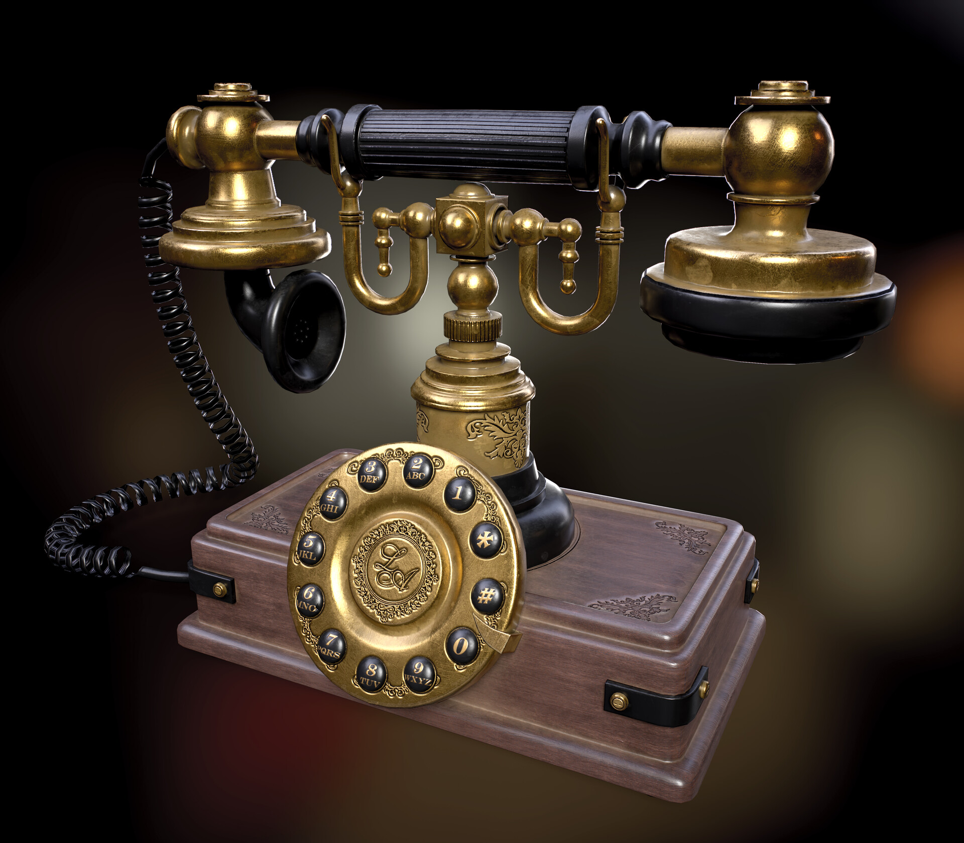 ArtStation - Vintage phone realtime