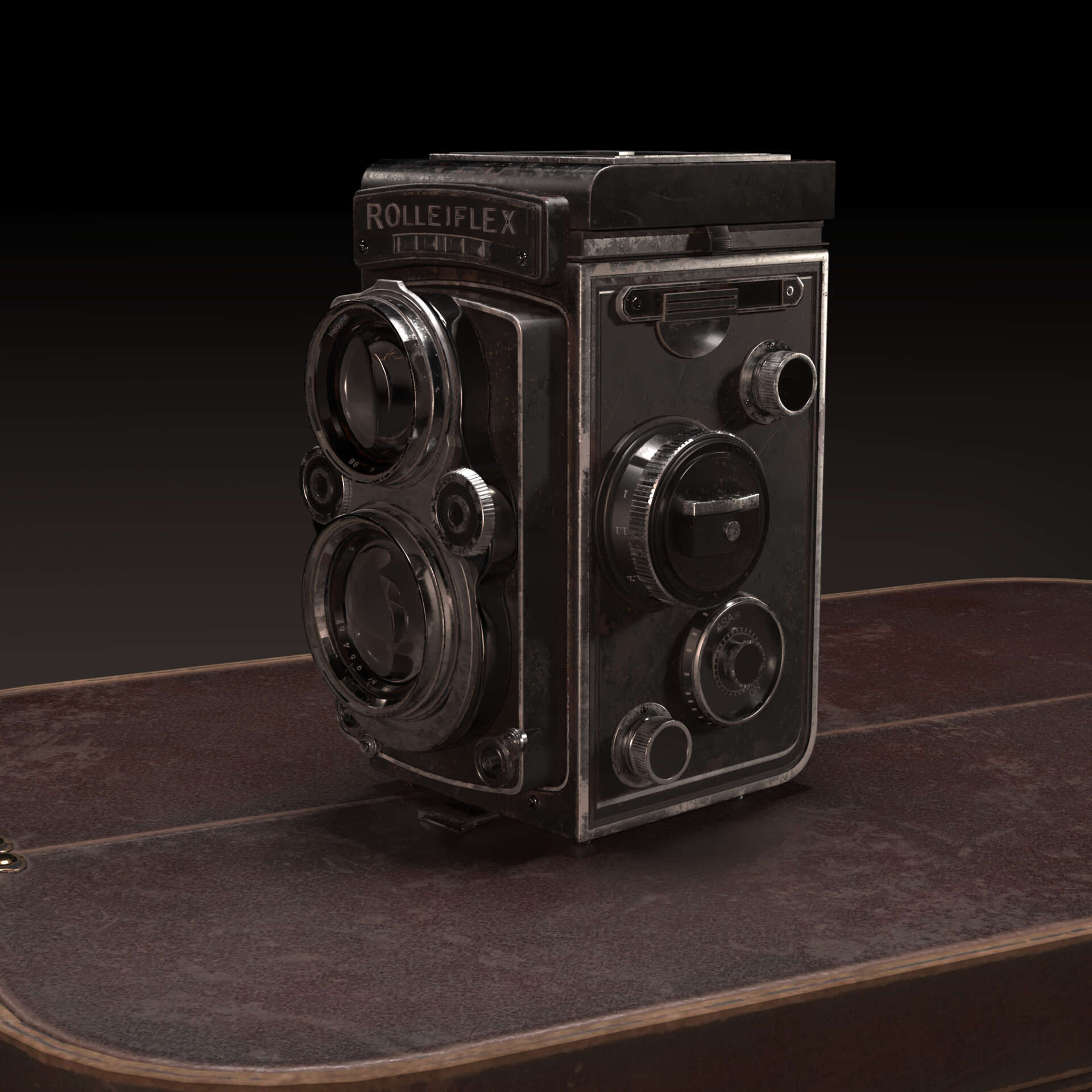 ArtStation - rolleiflex camera ( vintage camera ) 3d project