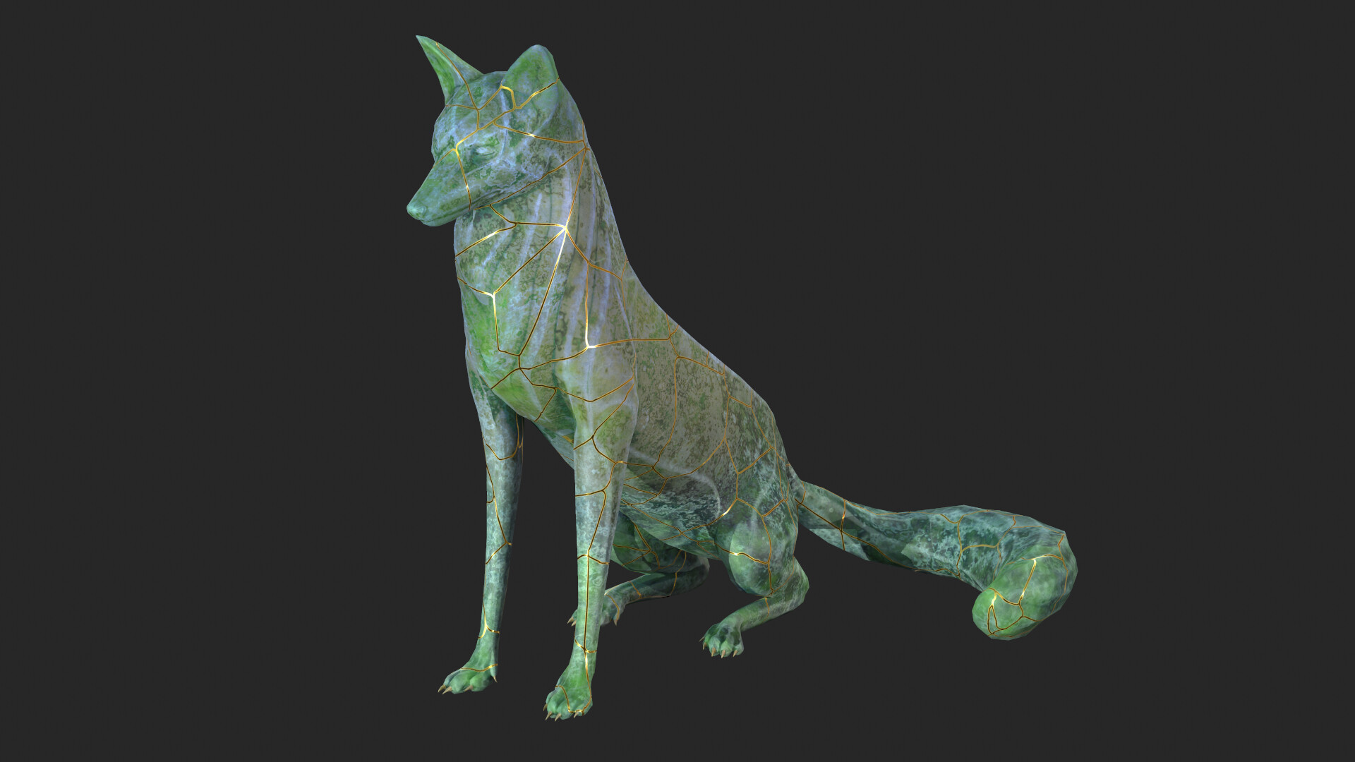 ArtStation - The fox in malachite