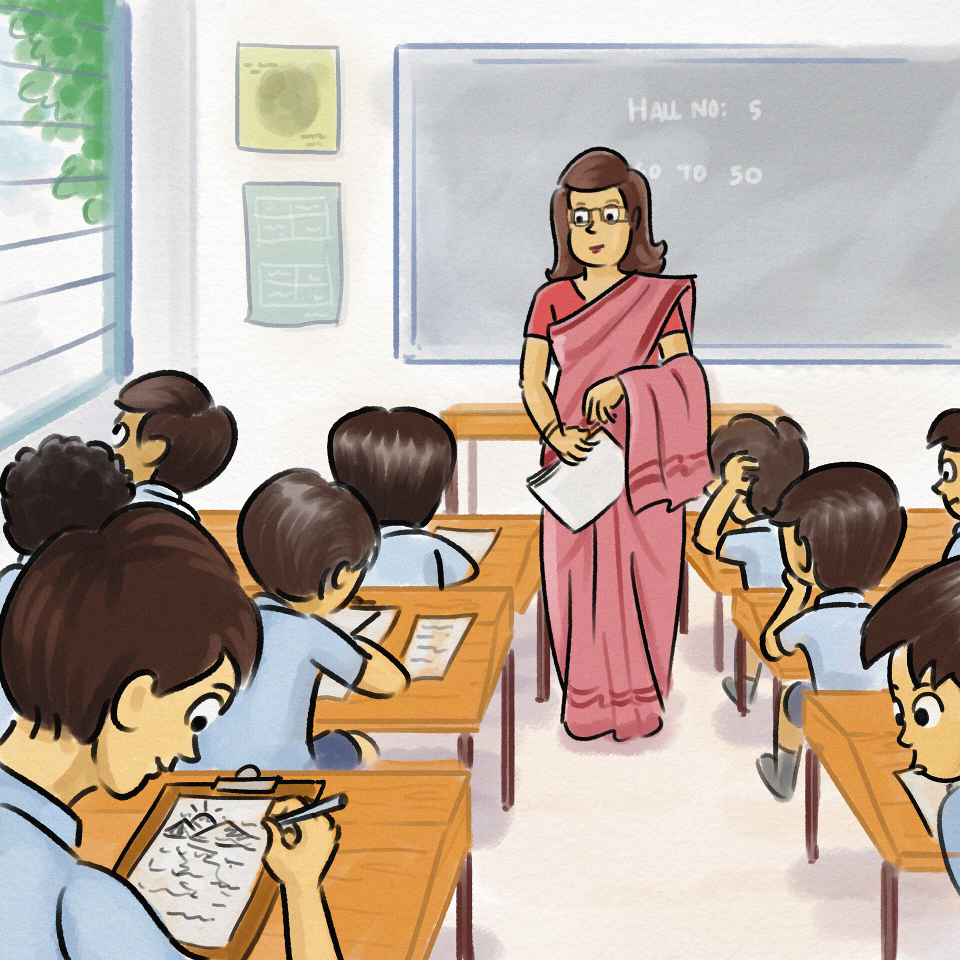 Indian Classroom Images Clipart