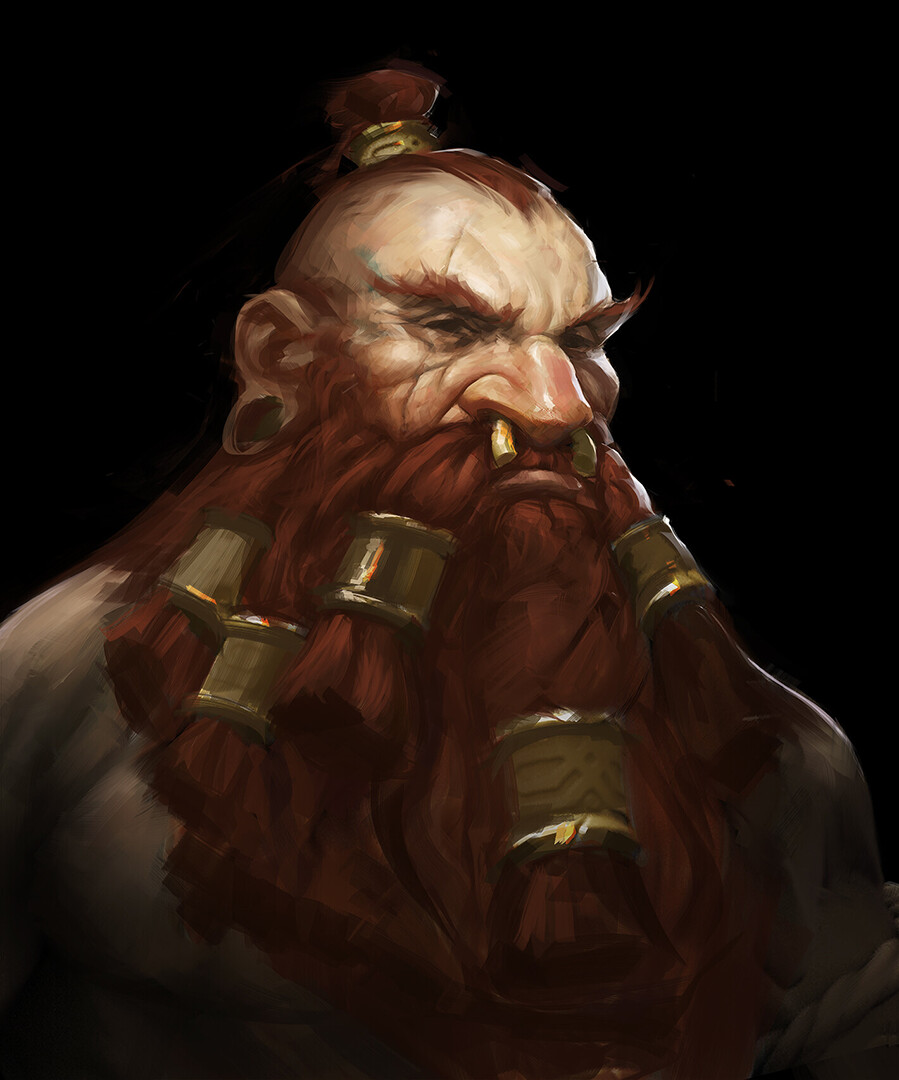 ArtStation - Dwarf portrait