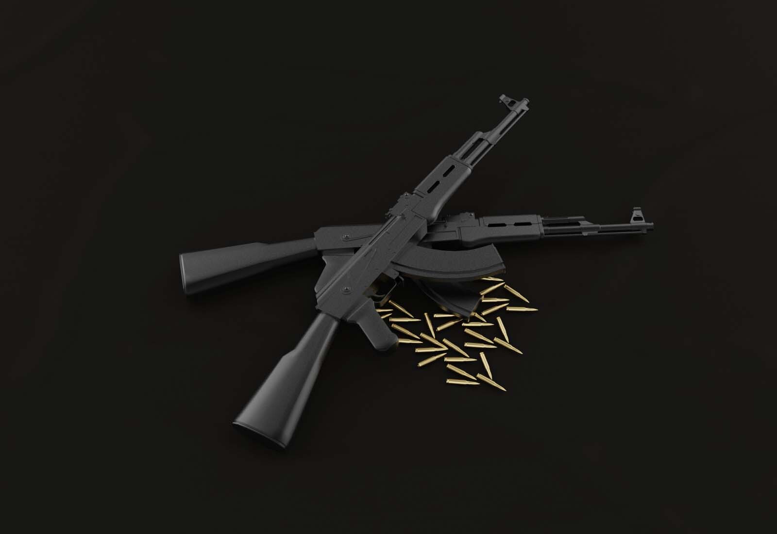 ArtStation - AK-47 Gun