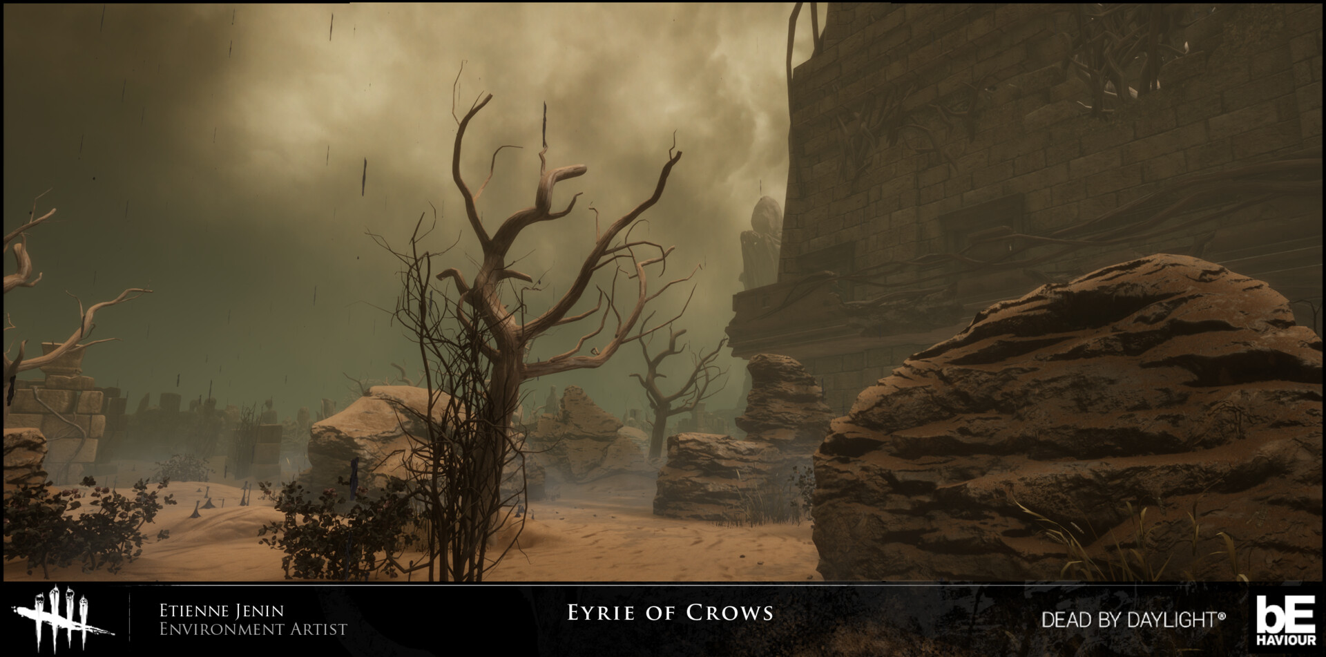 Étienne Jenin - Dead by Daylight Eyrie of Crows map Level Art