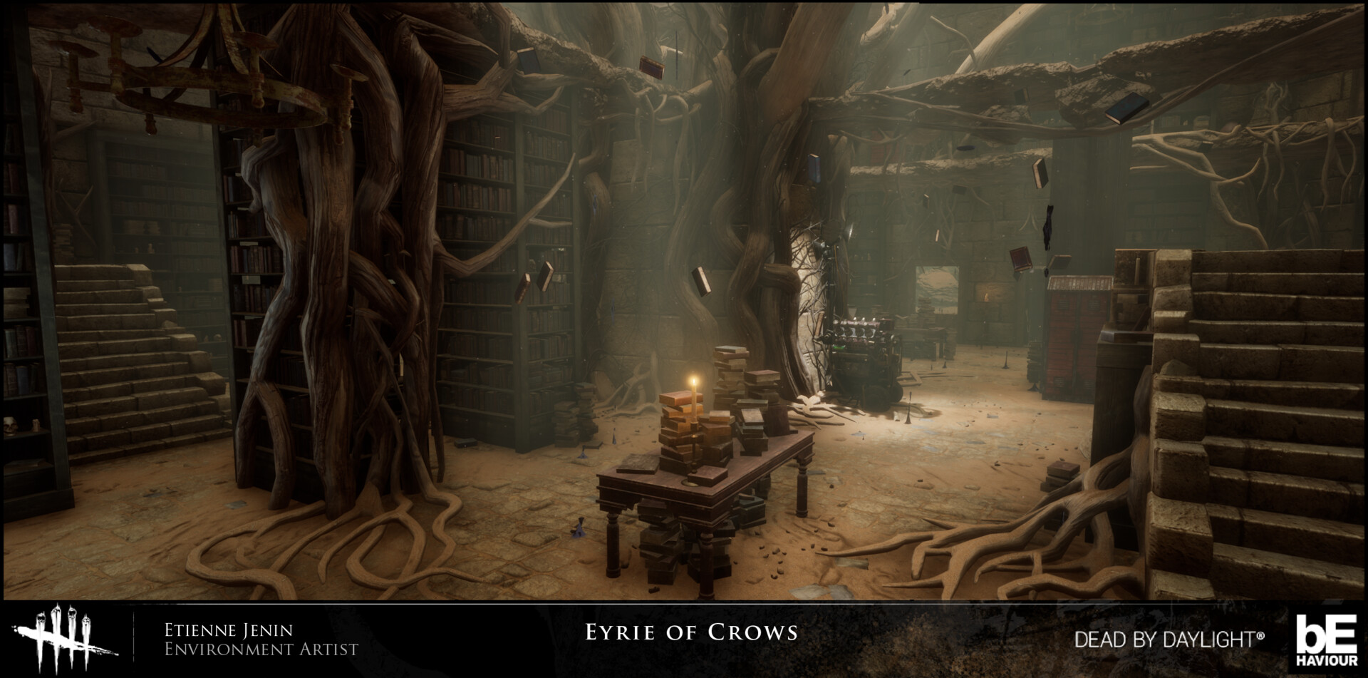 Étienne Jenin - Dead by Daylight Eyrie of Crows map Level Art