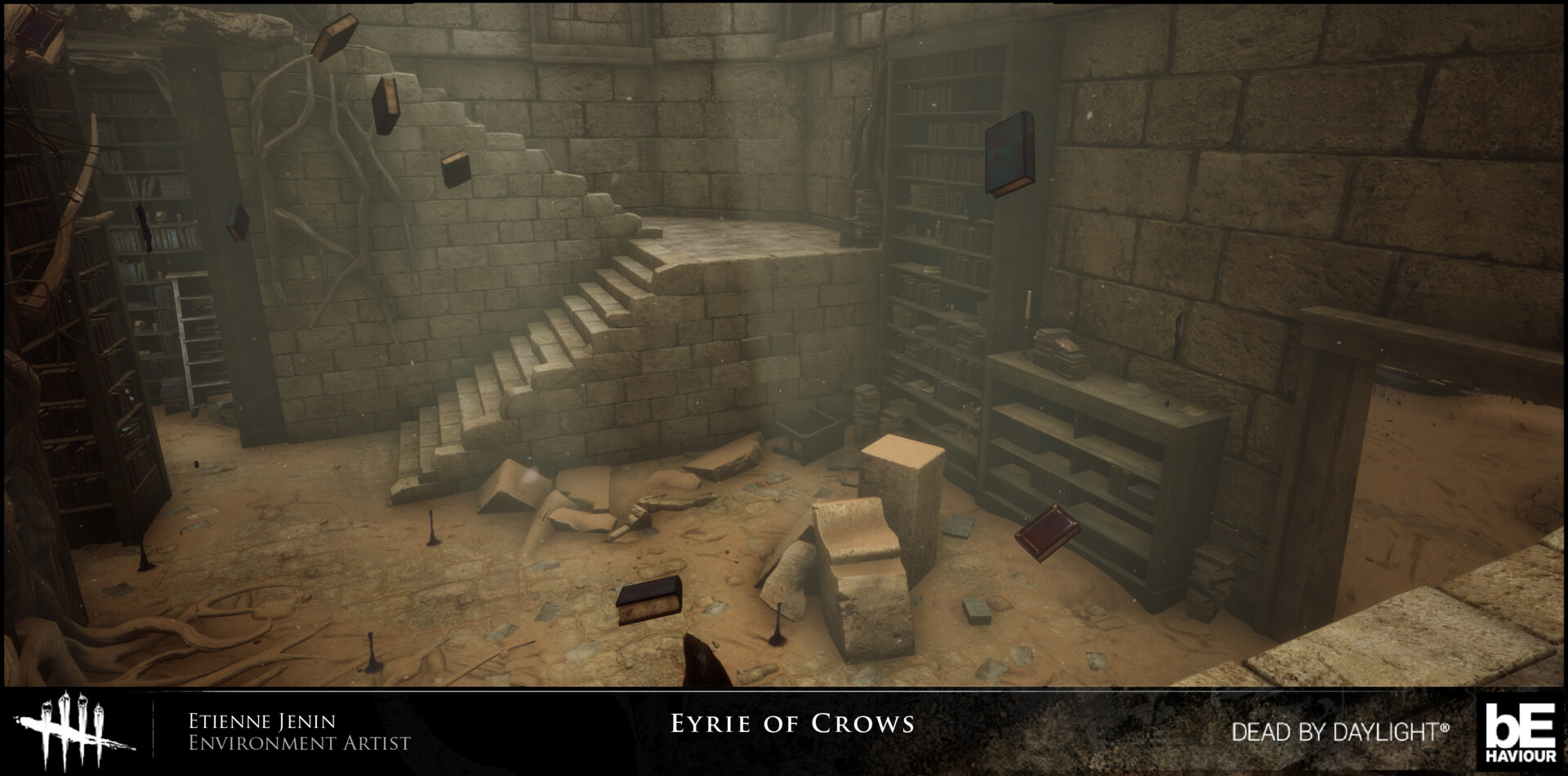 Étienne Jenin - Dead by Daylight Eyrie of Crows map Level Art