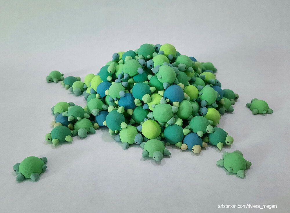 ArtStation - Turtle Pile - The Principle of Repetition - 2021