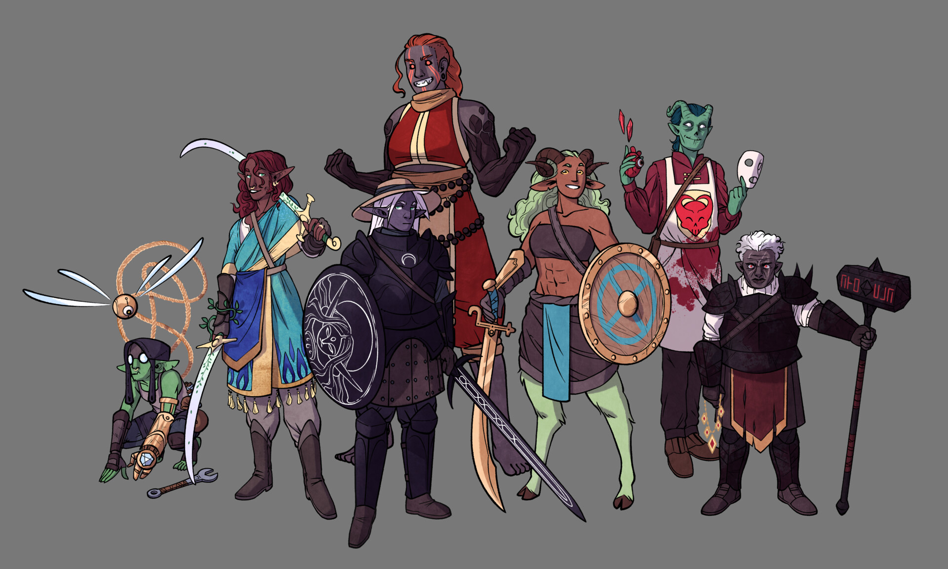 ArtStation - Changelings: D&D Character Lineup