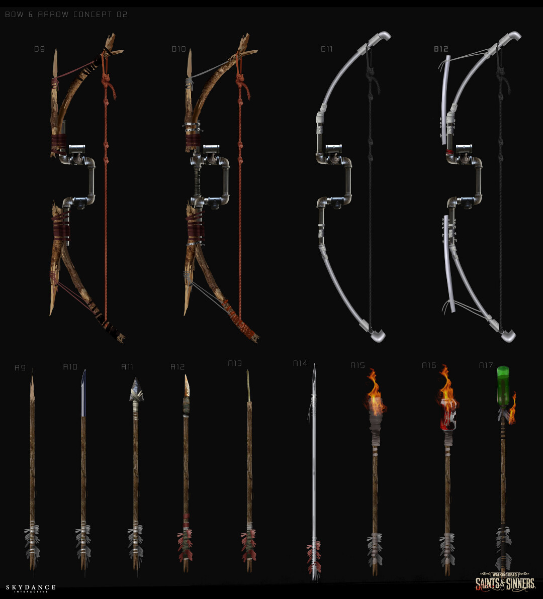 ArtStation - The Walking Dead Saints & Sinners - All Weapons