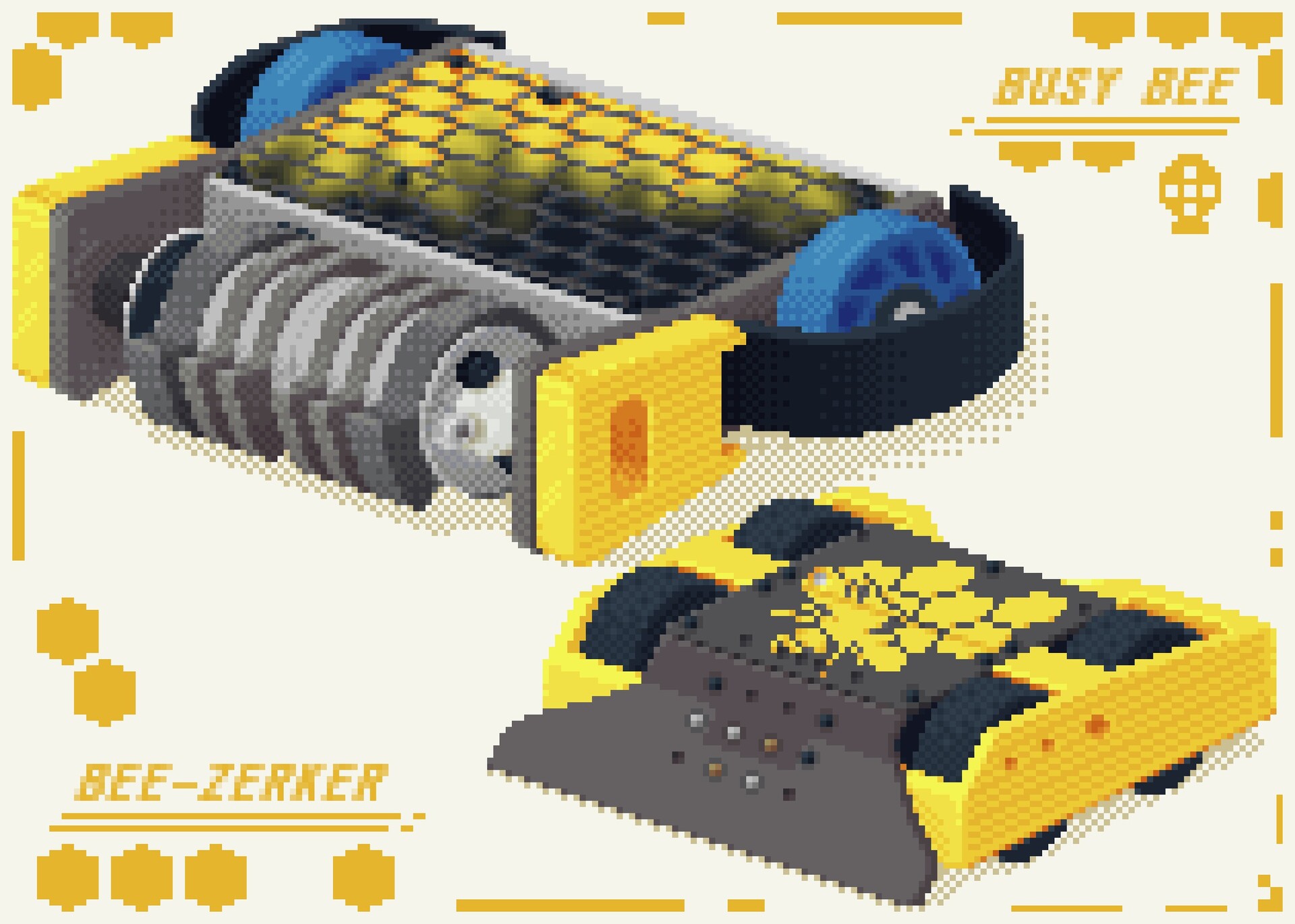 ArtStation - Busy Bee Pixel Art