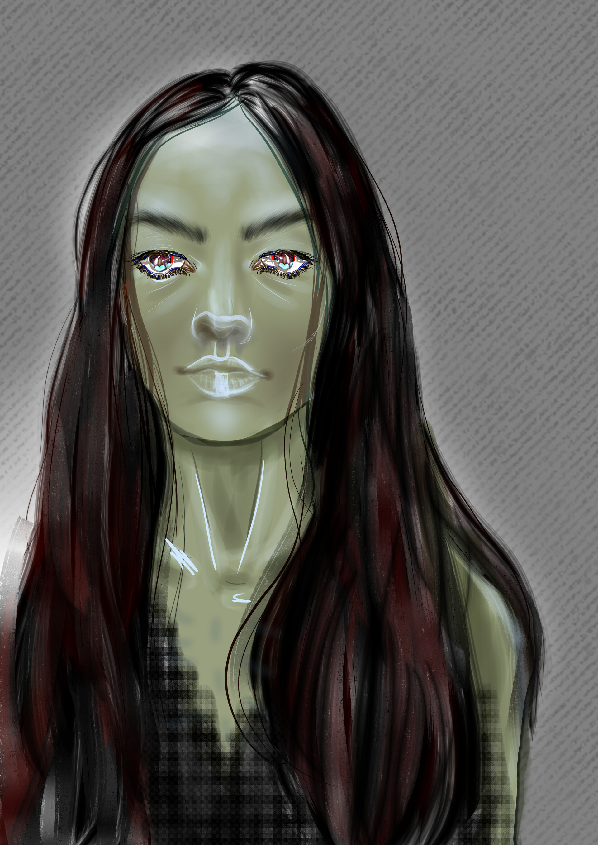 ArtStation - olive skin portrait