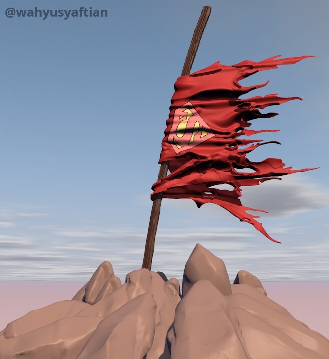 ArtStation - Death of Superman Flag