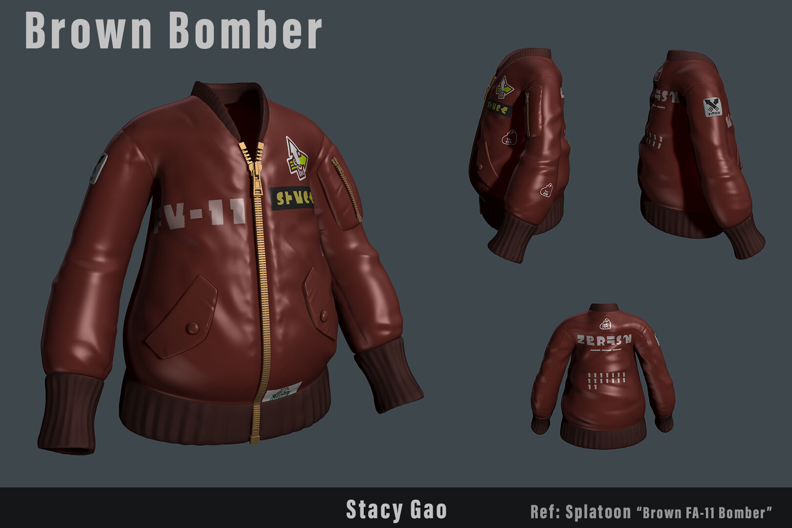 ArtStation - Bomber jacket