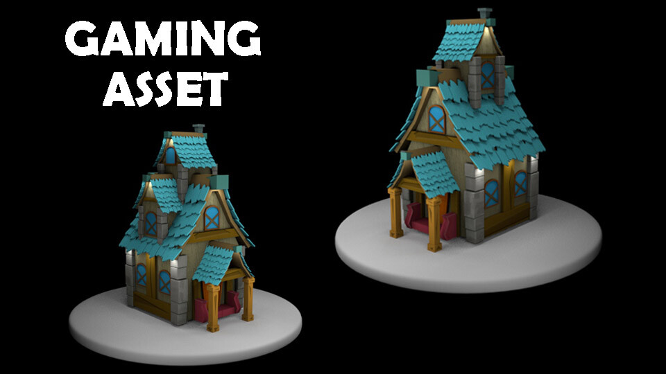 Satyam Mehra - Stylized House (Gaming Asset)