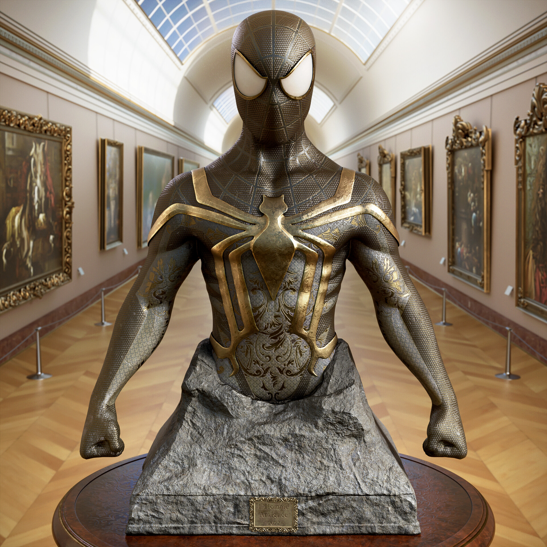 ArtStation - Spider-Man ~ Louvre