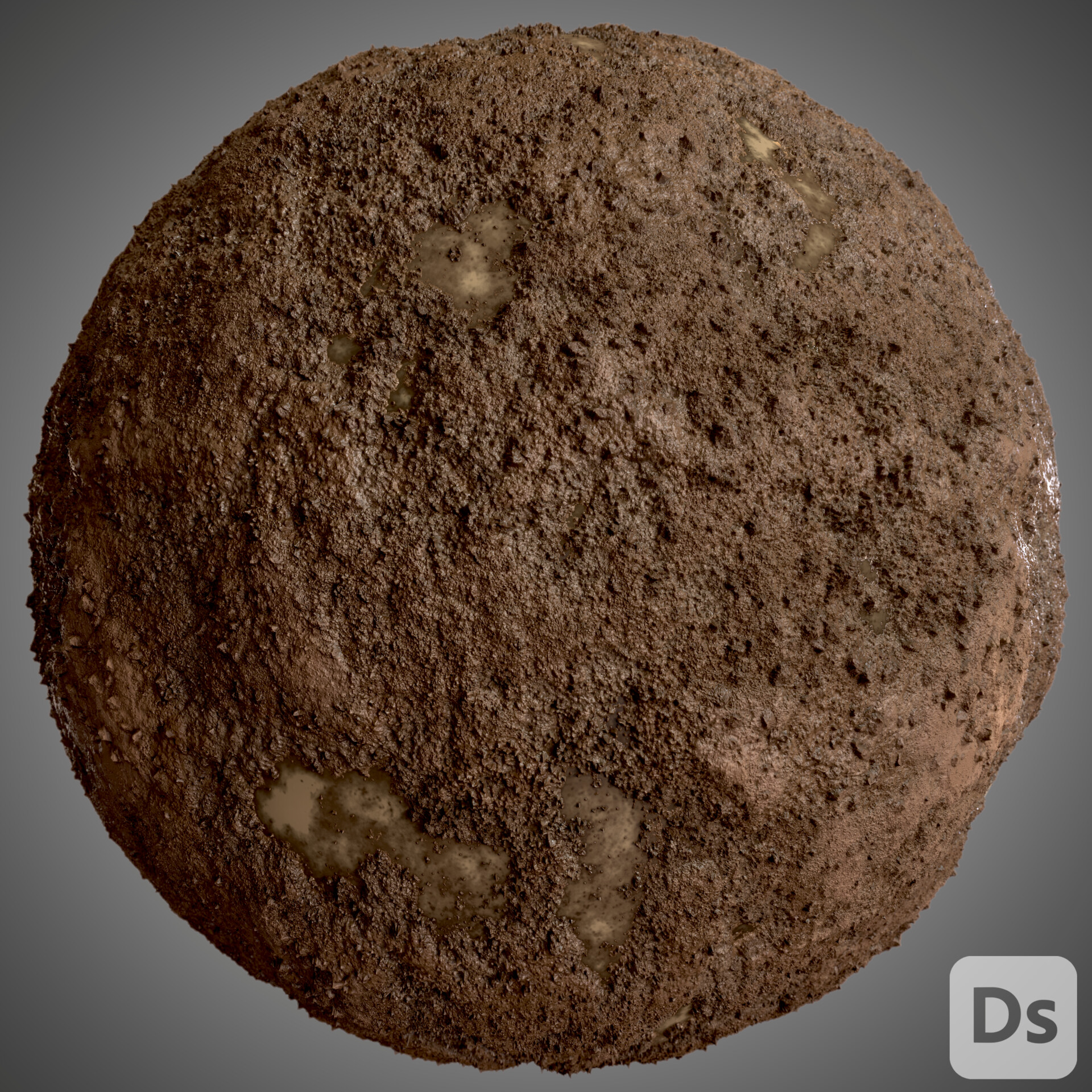 ArtStation - Muddy Ground with Puddles