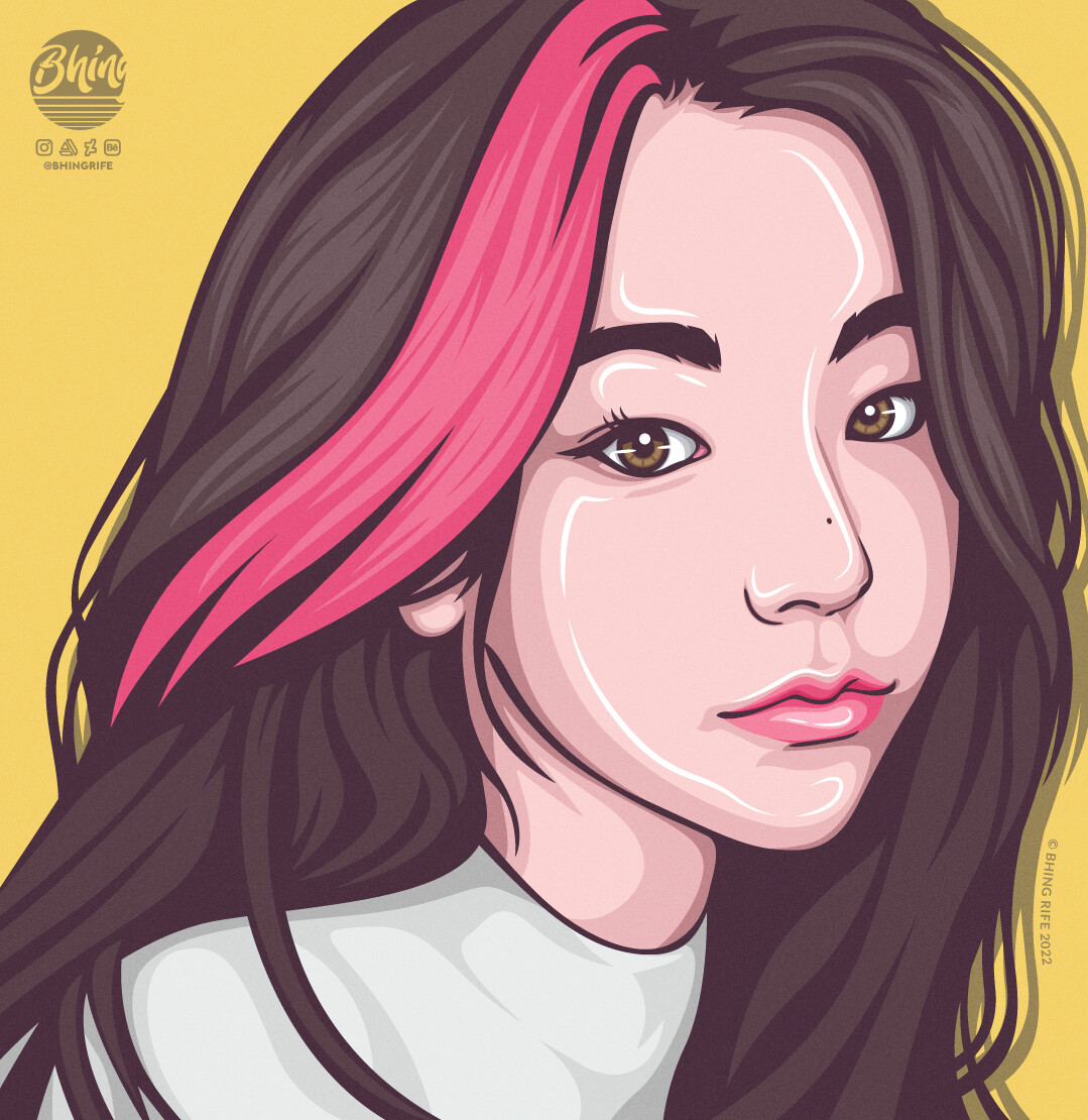 Bhing Rife - Hwang Yeji (ITZY) Fanart