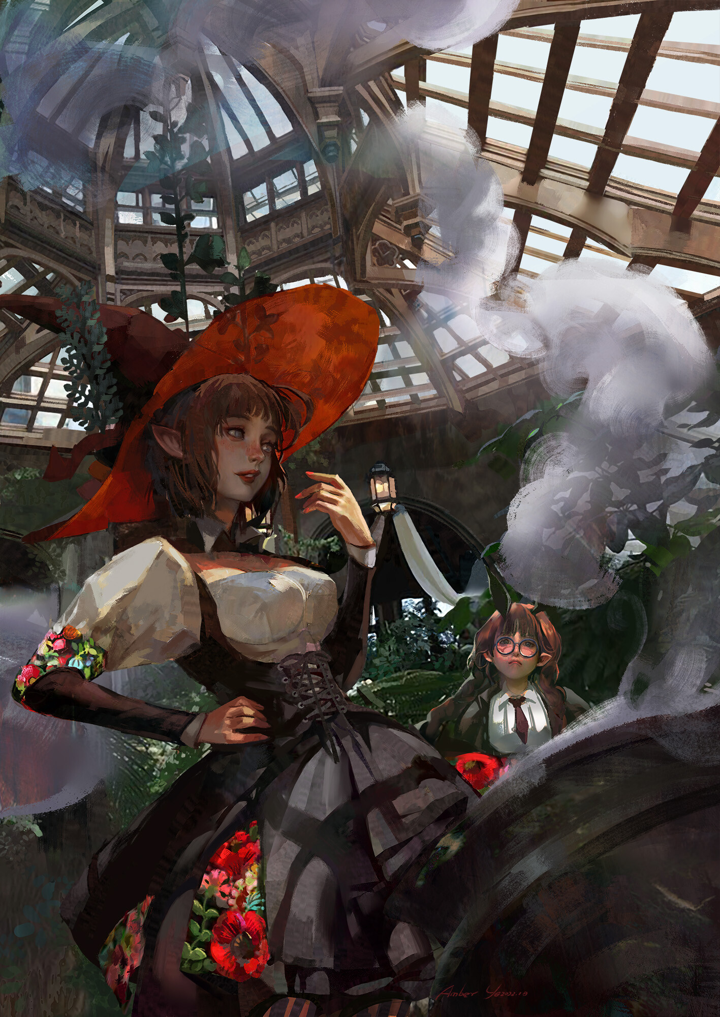 ArtStation - Botanical Garden.little witch