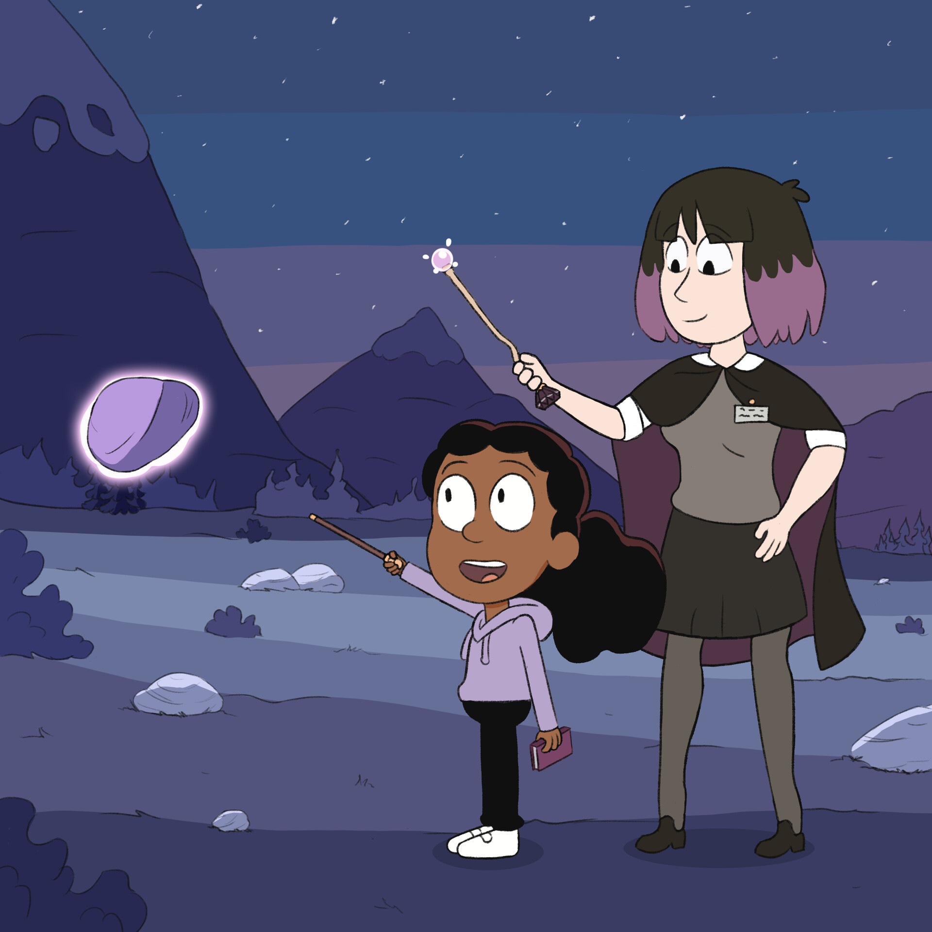 ArtStation - Hilda: The librarian and the apprentice.