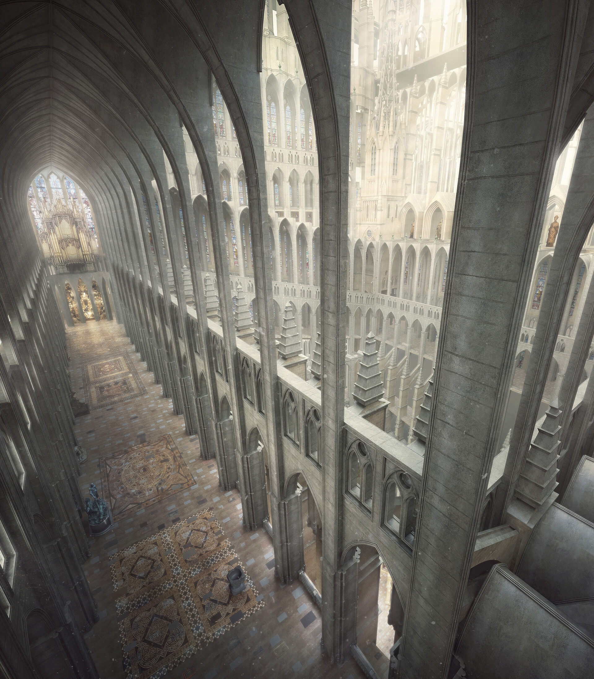 ArtStation - Cathedral Aerial