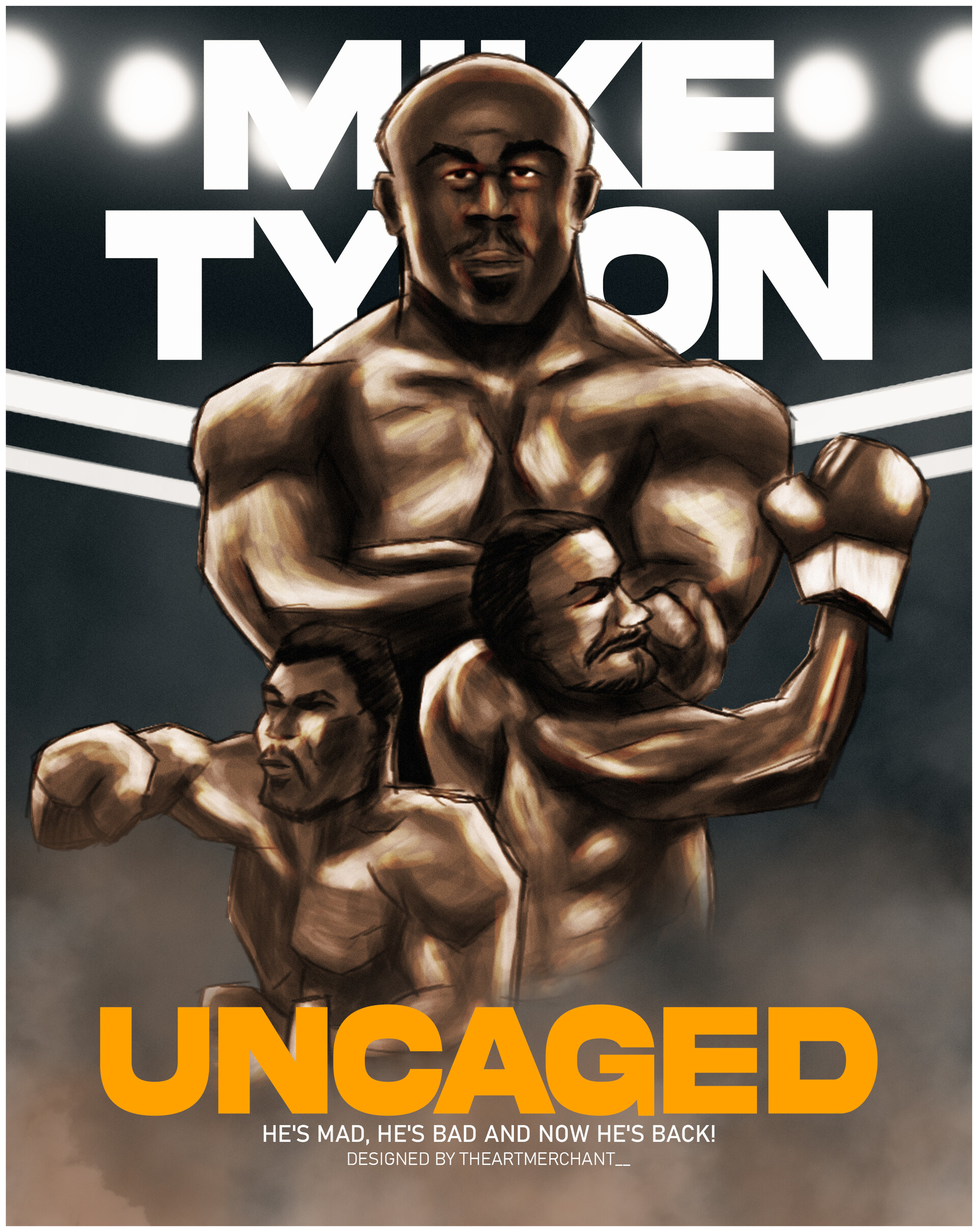ArtStation - uncaged - illustrated poster