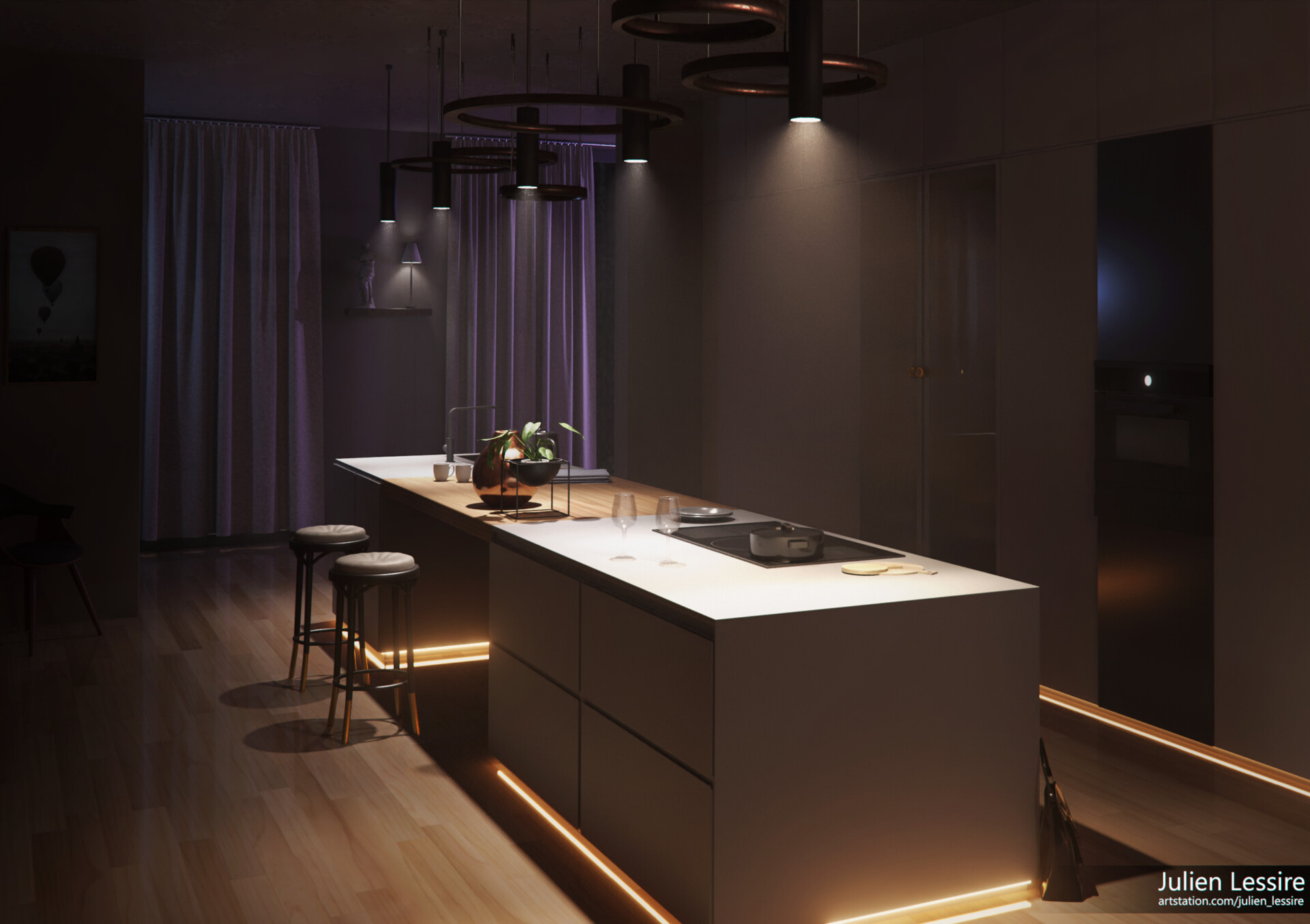 ArtStation - Night kitchen