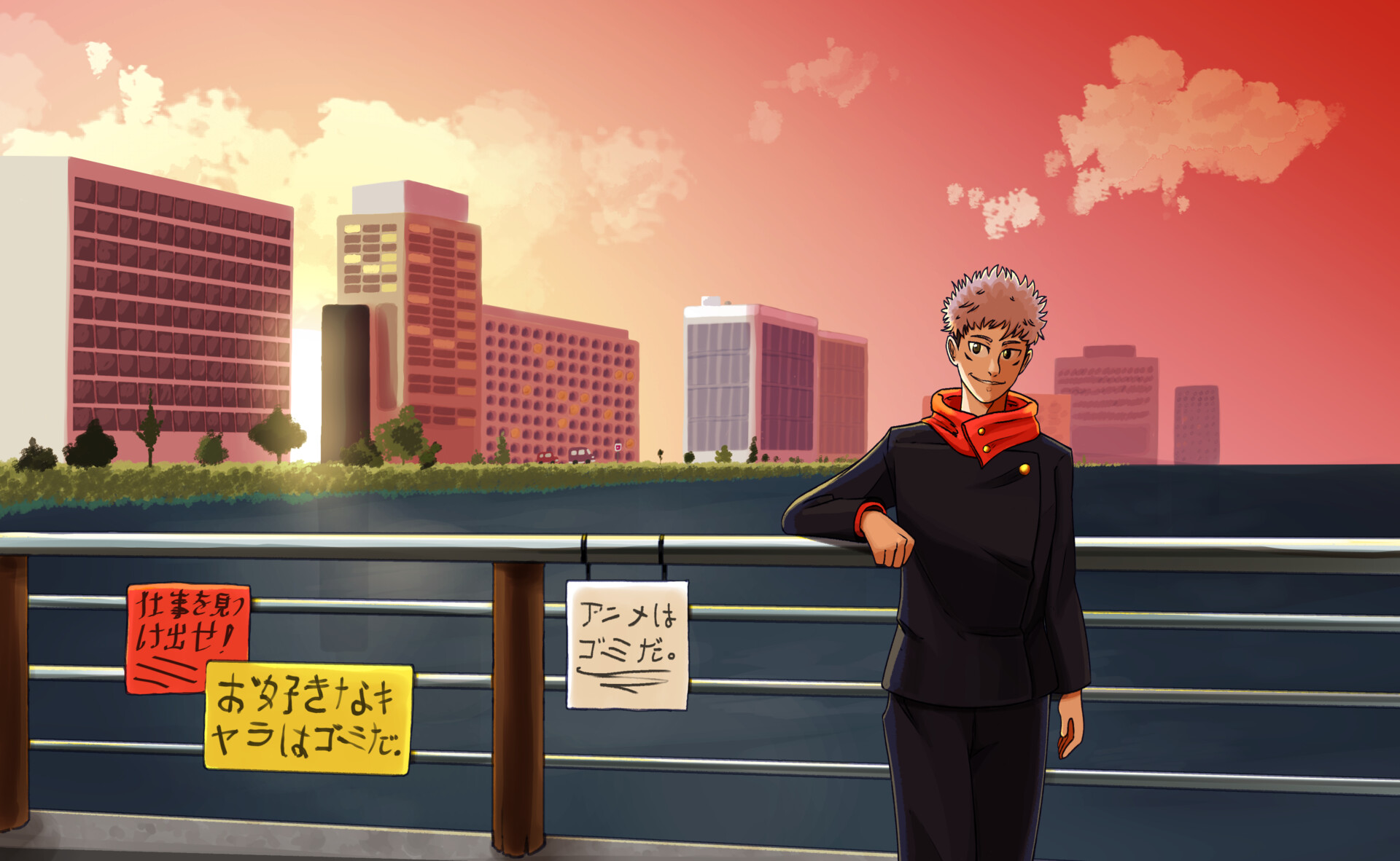 ArtStation - Jujutsu Kaisen Cityscape