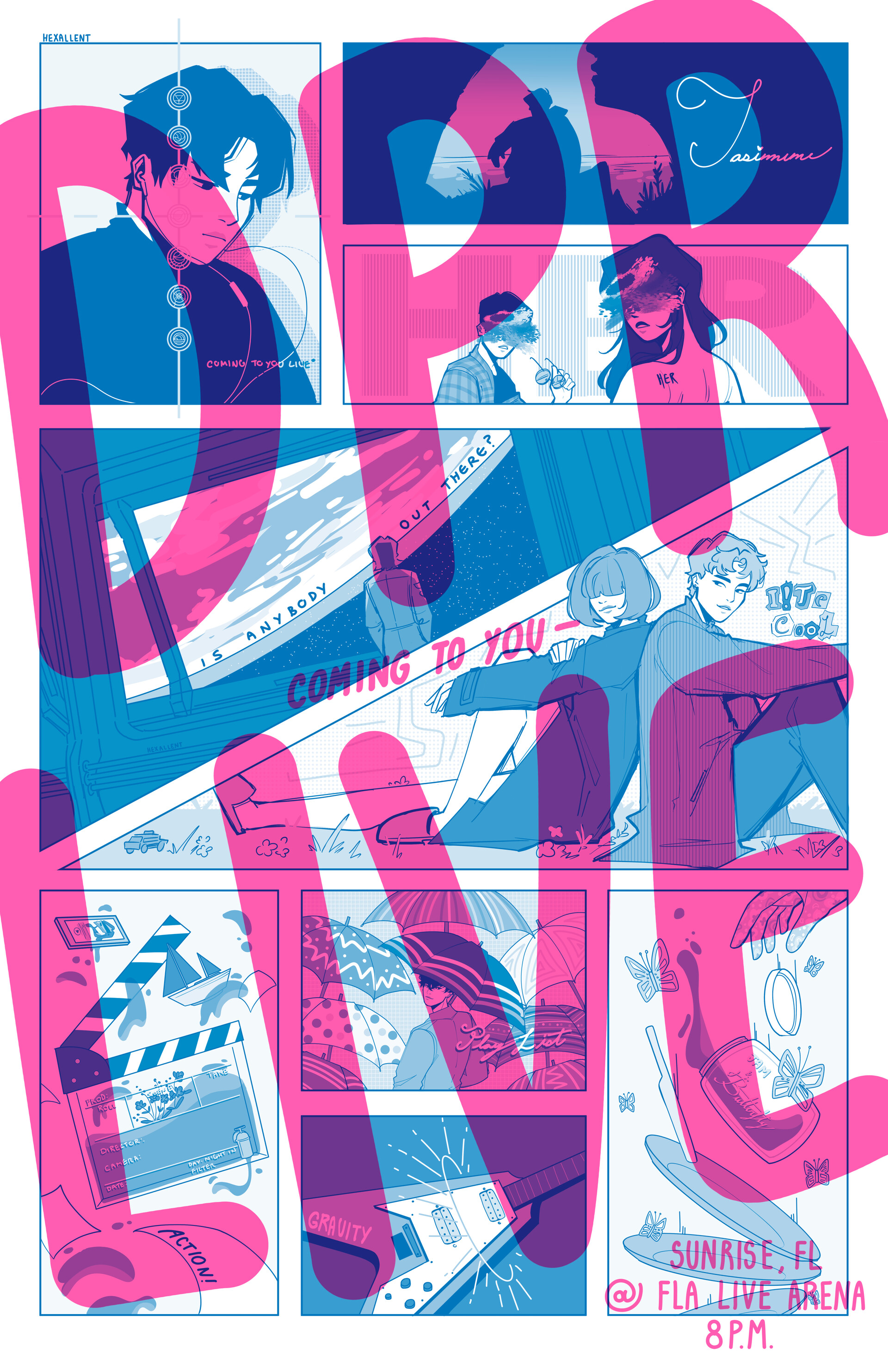 ArtStation - Risograph Gig Poster