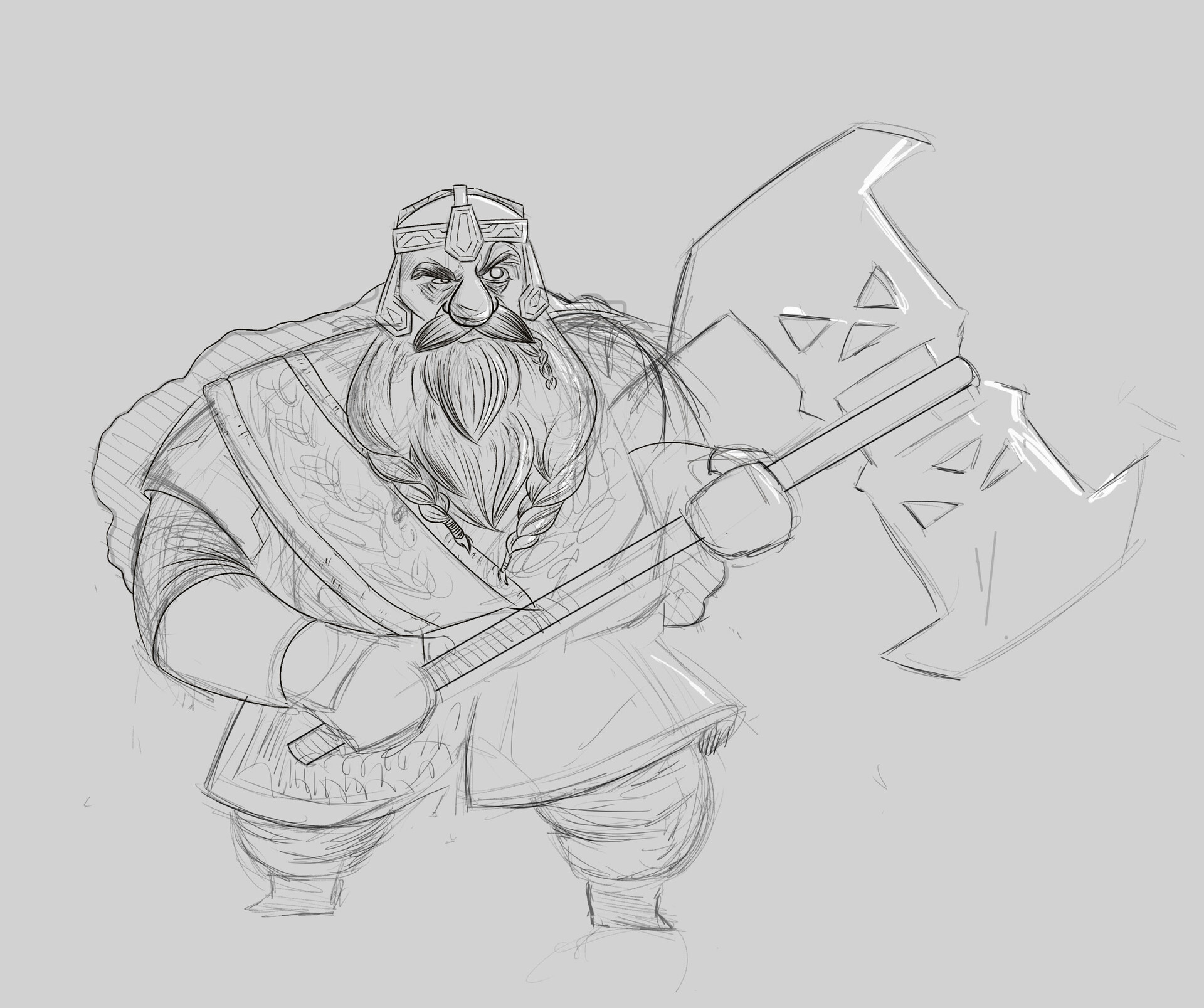 ArtStation - Gimli Sketch