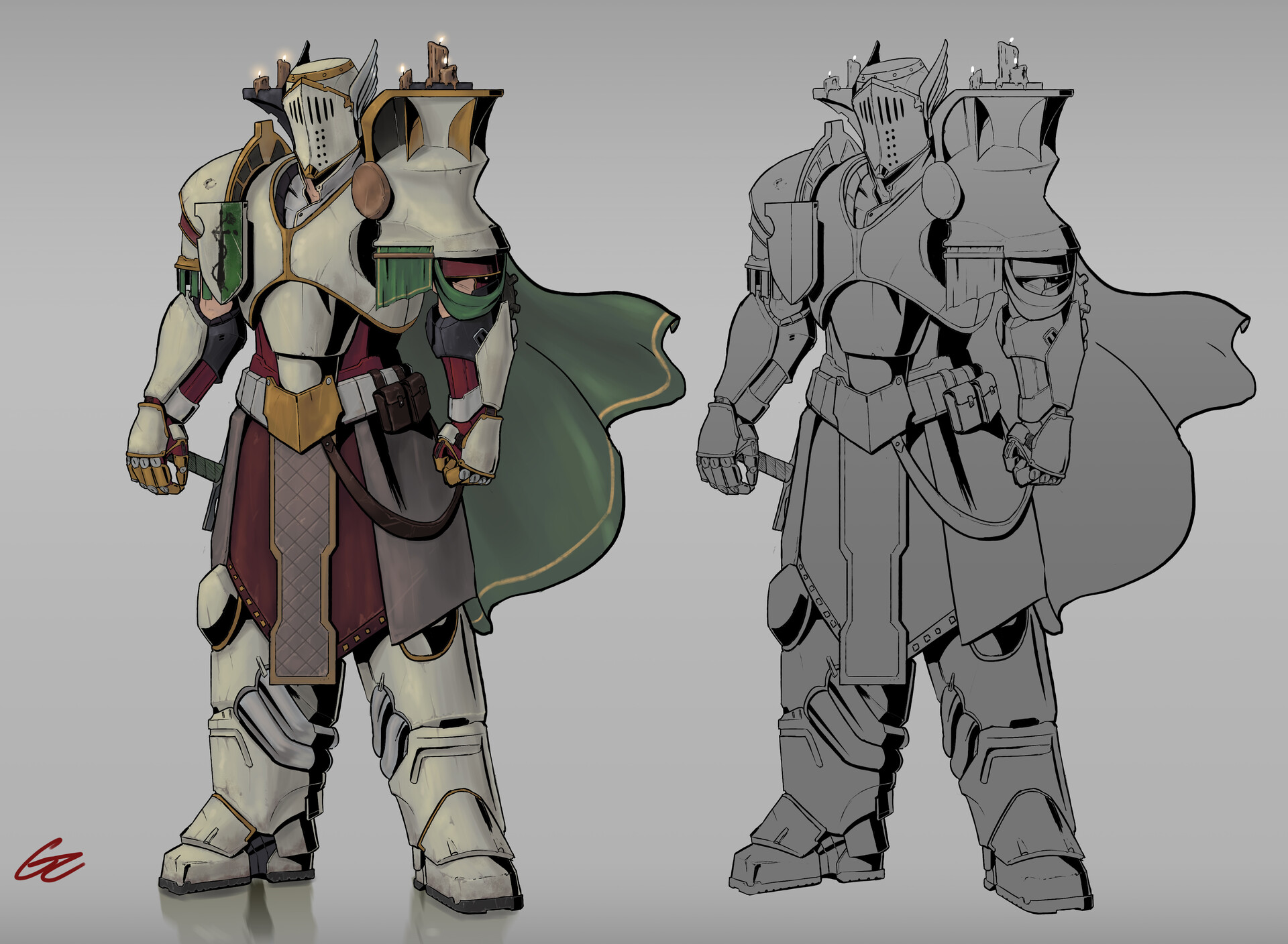 ArtStation - Space Knight Design
